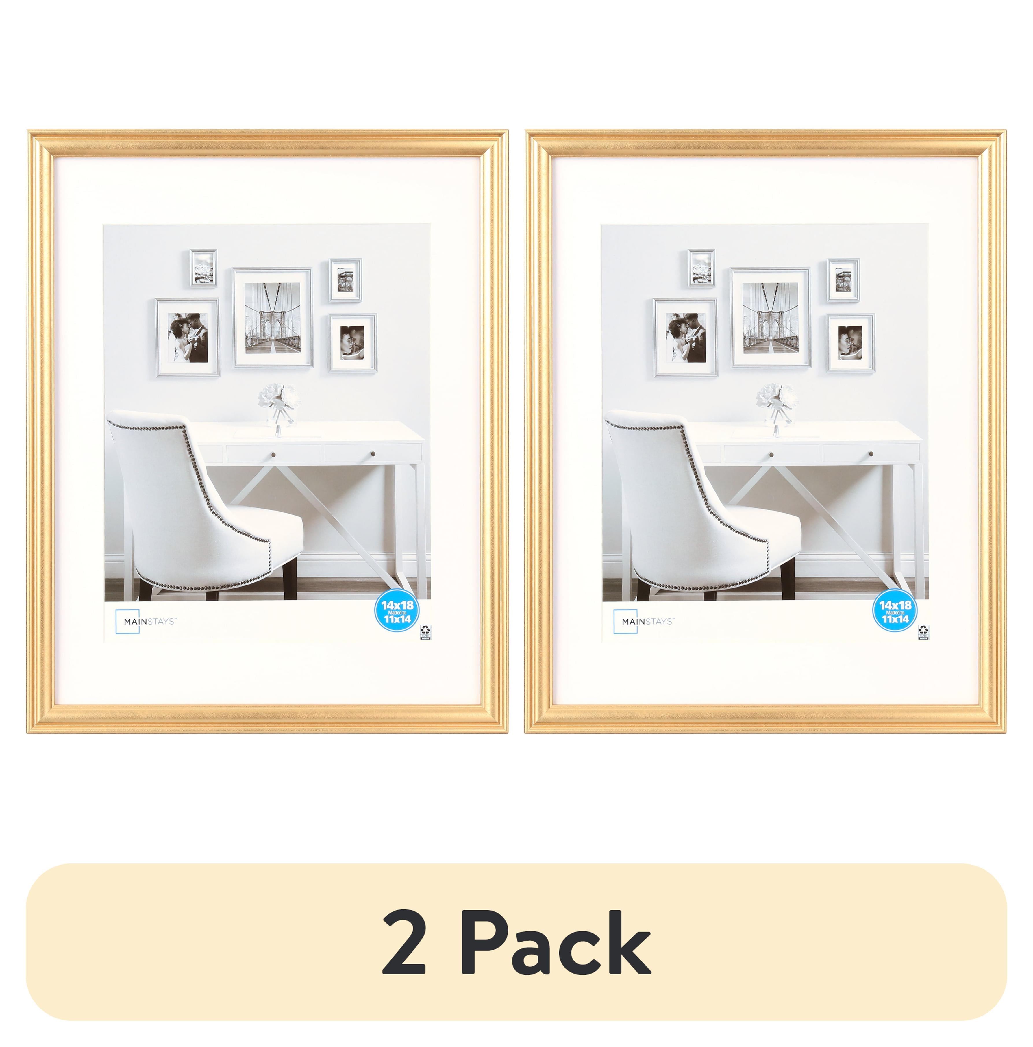 (2 pack) Mainstays 14x18 Matted to 11x14 Traditional Gallery Wall ...