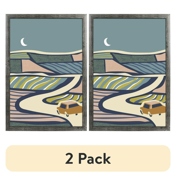 (2 pack) Mainstays 16x20 Rustic Gray Museum Poster Frame - Walmart.com