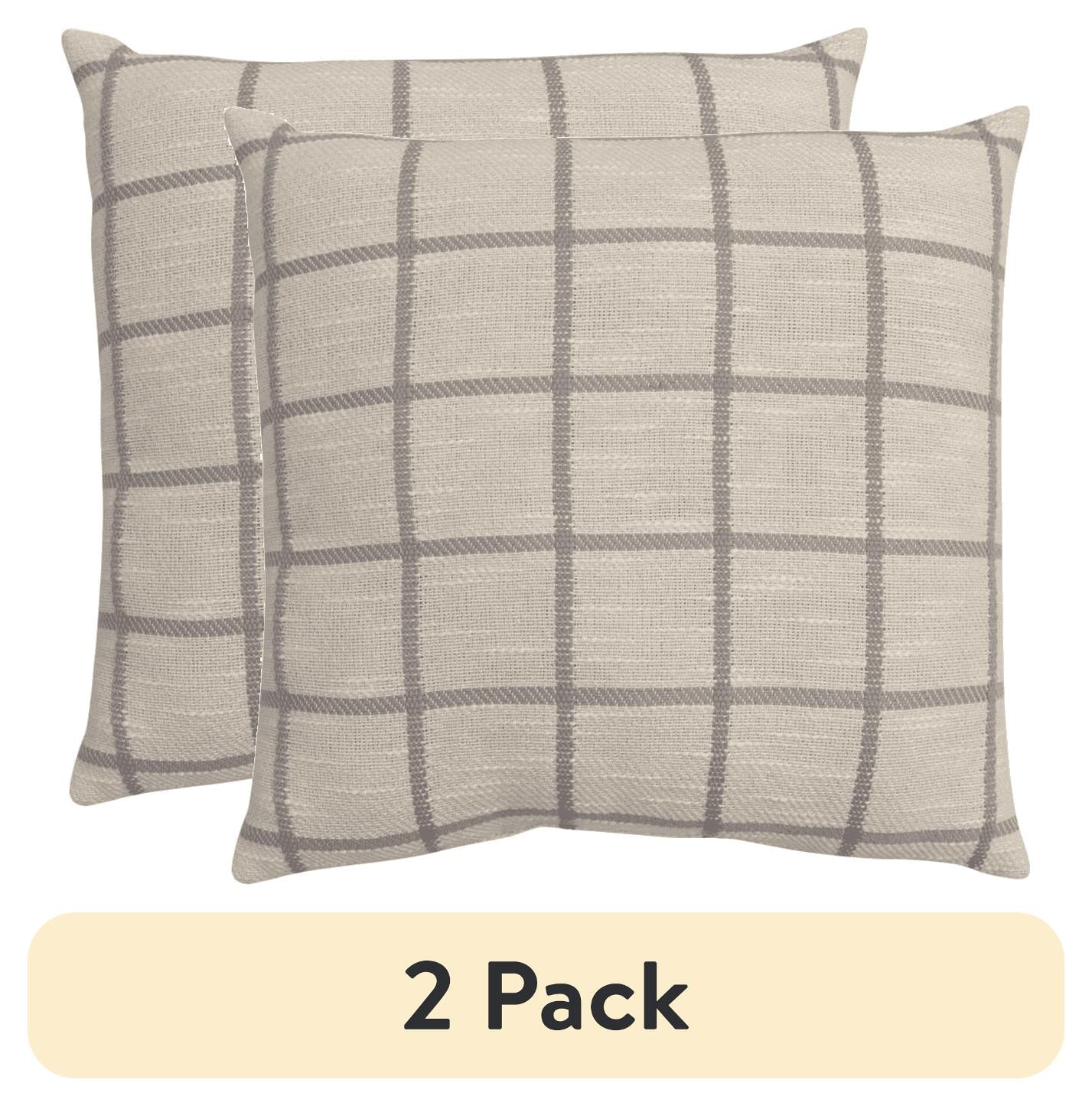 Mainstays Window Pane Ivory Pillow - Recycled Yarns - Walmart.com