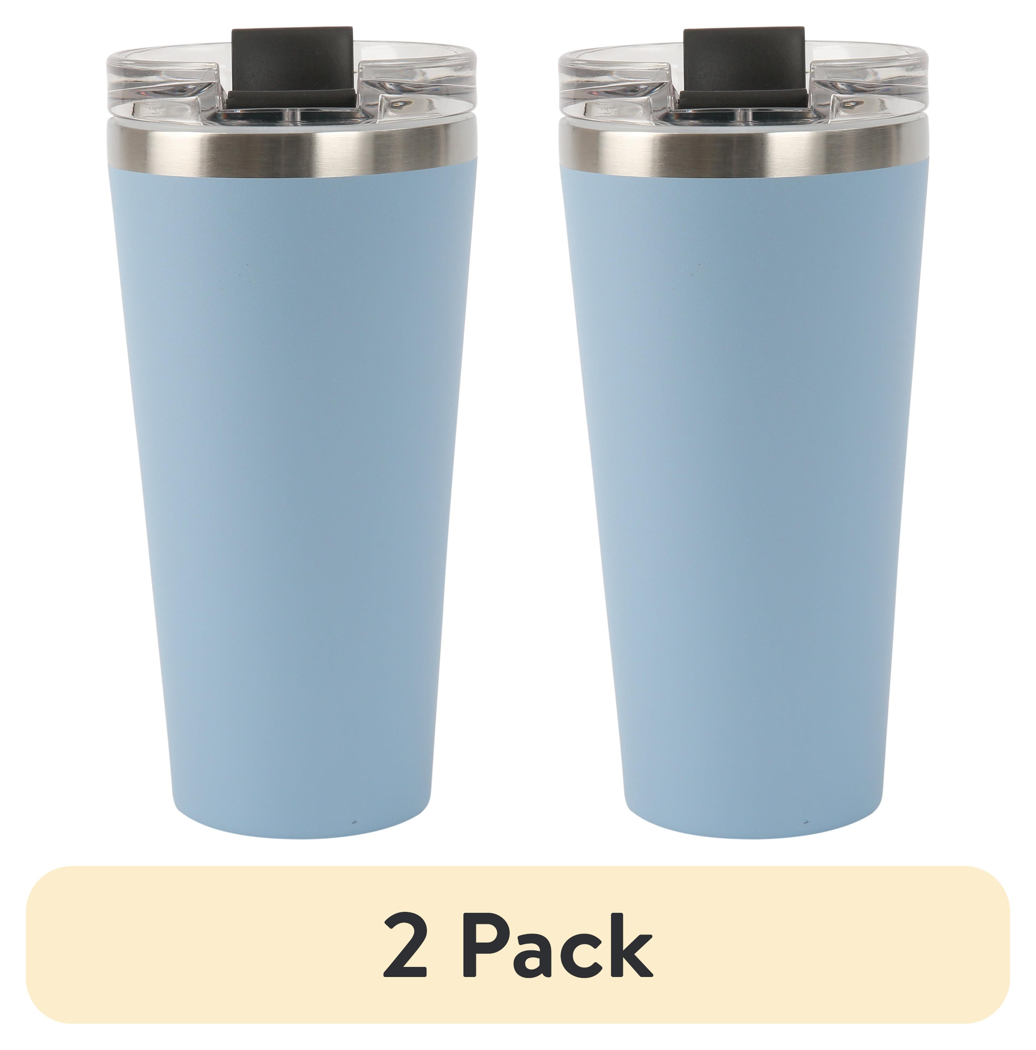 (2 pack) Mainstays 20oz (20 Fluid Ounces) Double Wall Vacuum Sealed ...