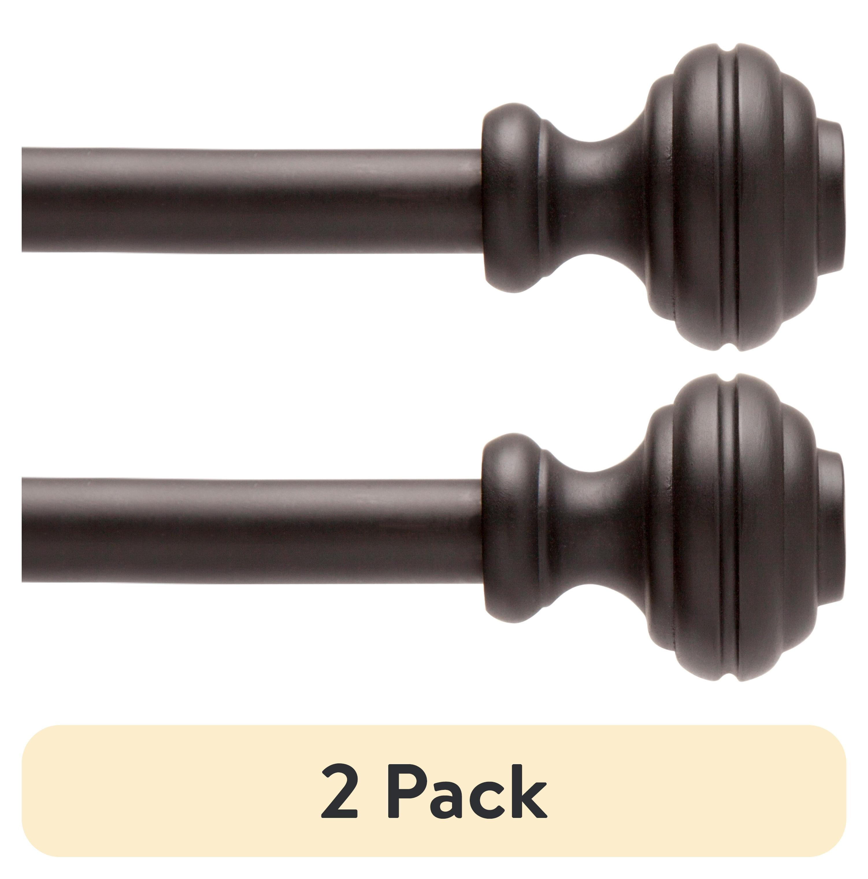 Mainstays 28-48 in Cedric Petite Café Adjustable Curtain Rod for Small ...