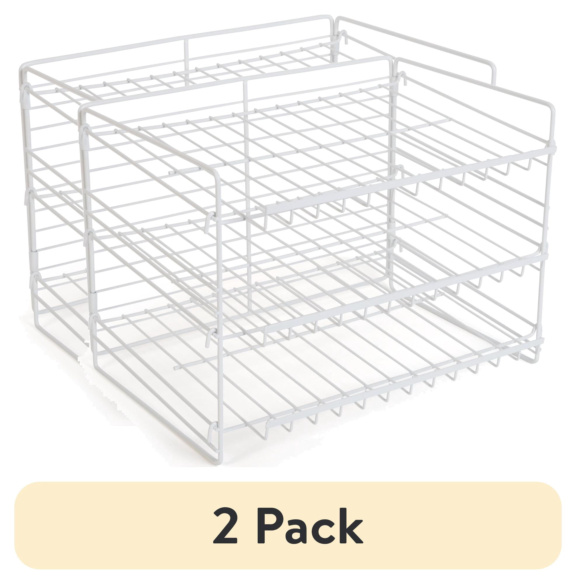 (2 pack) Mainstays 3-Tier Can Organizer Dispenser Rack, Powder-Coated ...