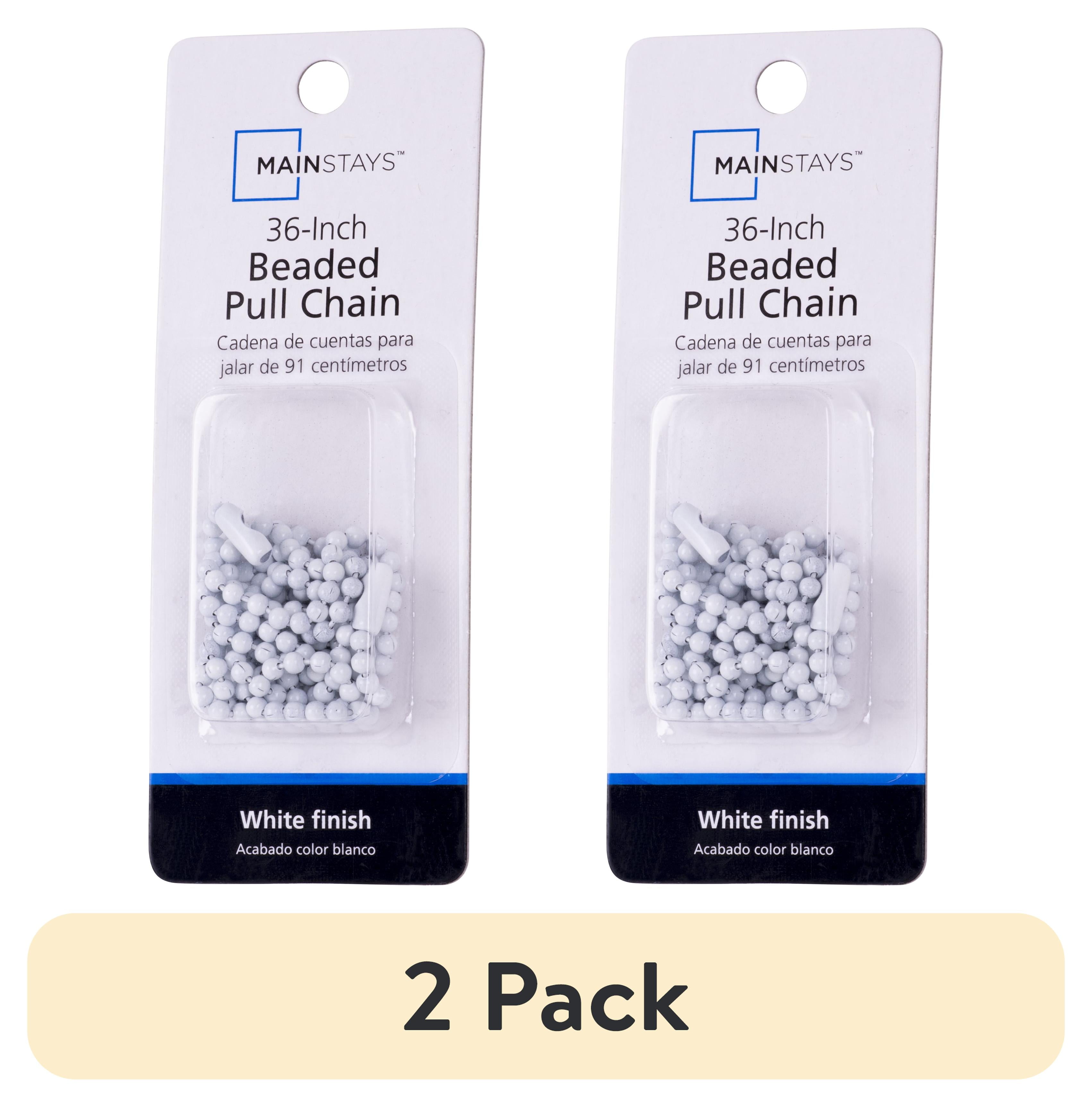 (2 pack) Mainstays 3' White Ceiling Fan Pull Chain Extension - Walmart.com