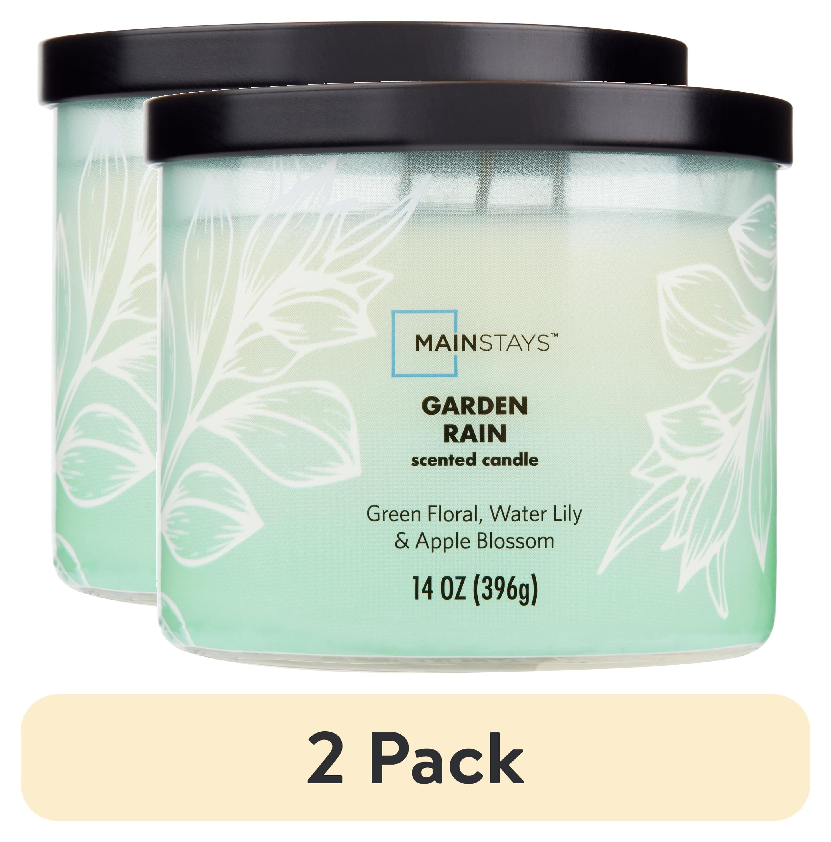 Mainstays 3-Wick Garden Rain Candle - 14-Ounce Jar - Walmart.com