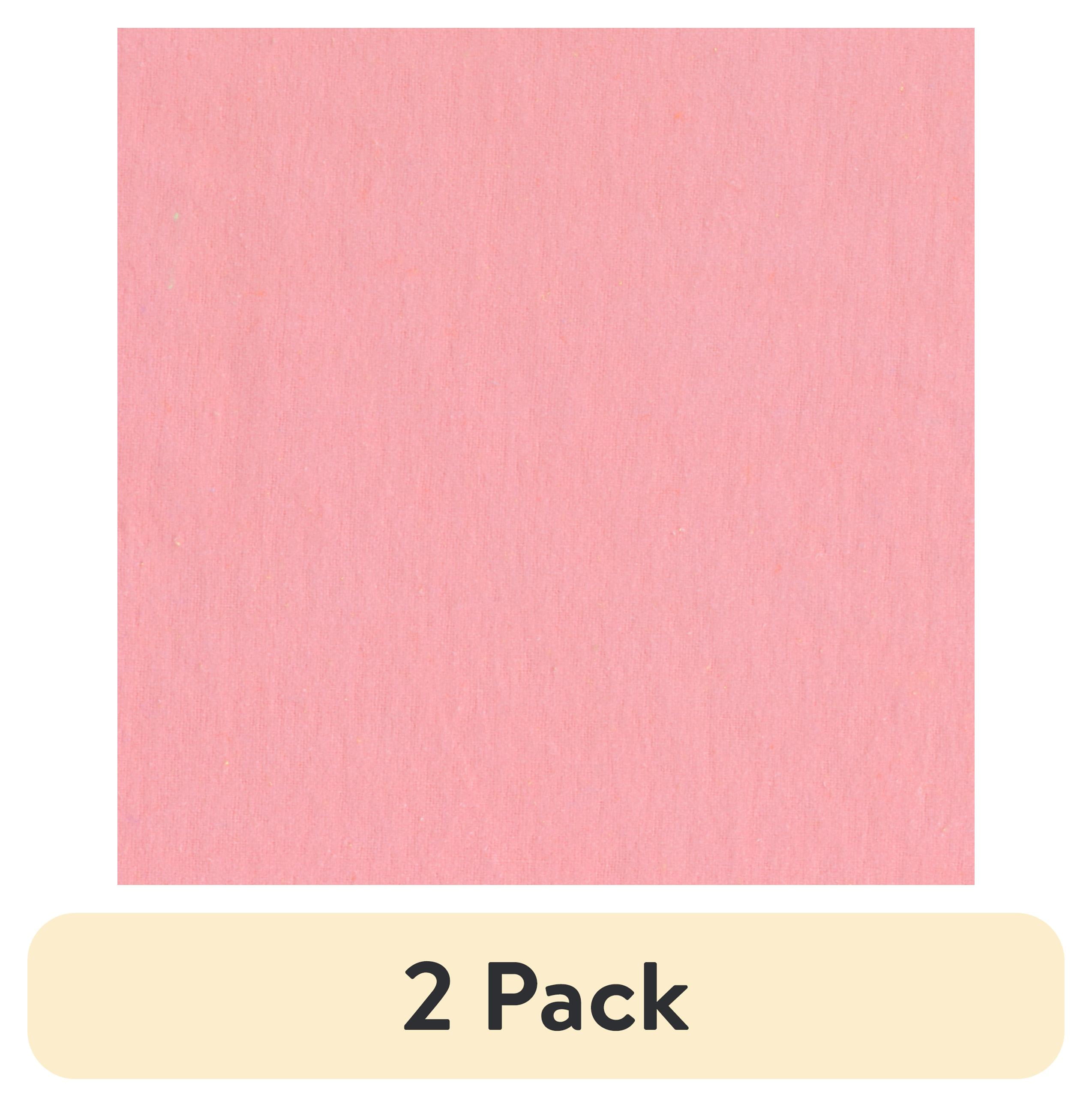 (2 pack) Mainstays 42" x 1.5 yd Cotton Light-weight Flannel Solid Precut, Light Pink - Walmart.com