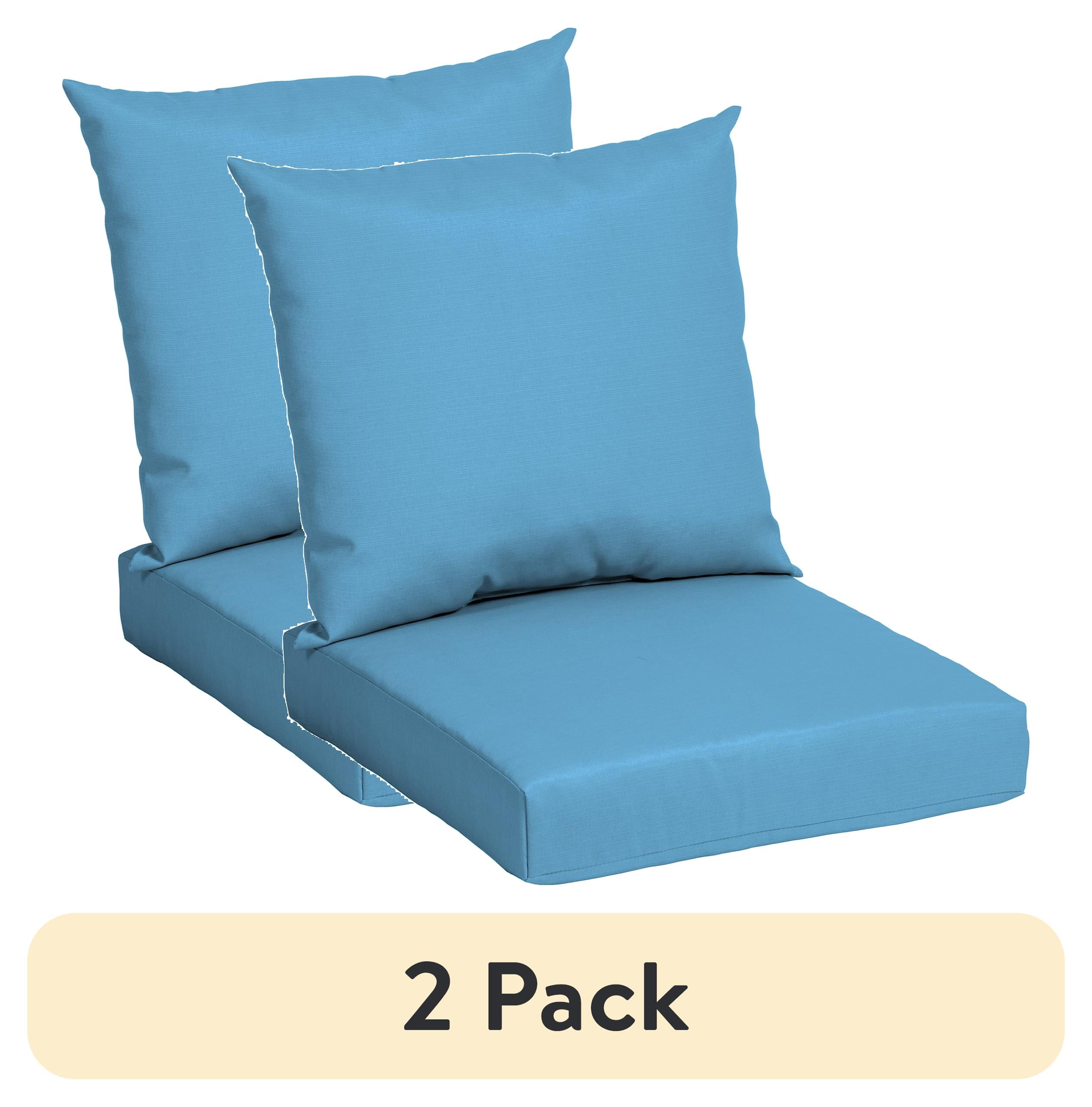 (2 pack) Mainstays 45" L x 22.75" W Mid Blue Solid Rectangle Outdoor 2 ...
