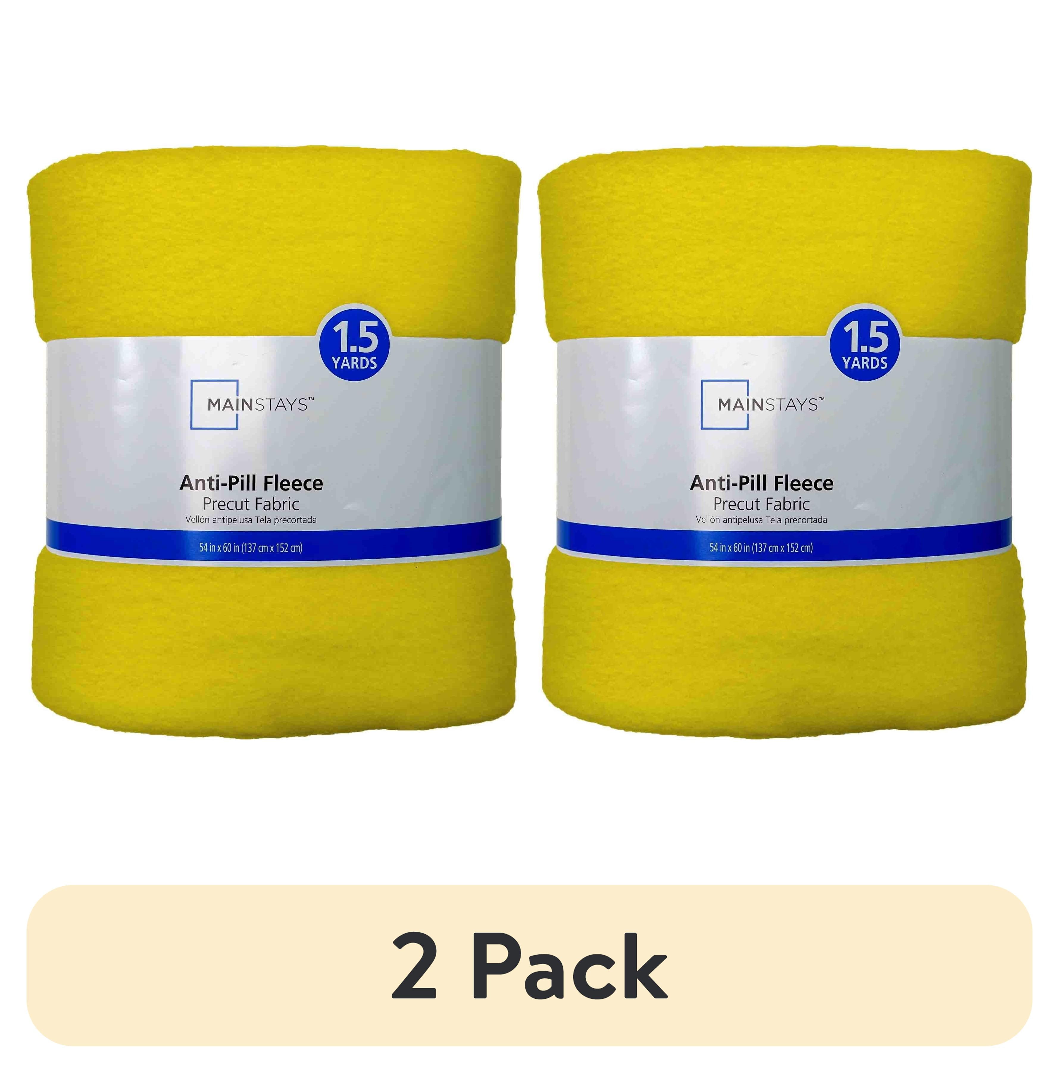 (2 pack) Mainstays 58" X 1.5 yard Lux Anti-pill Fleece Fabric Precut ...