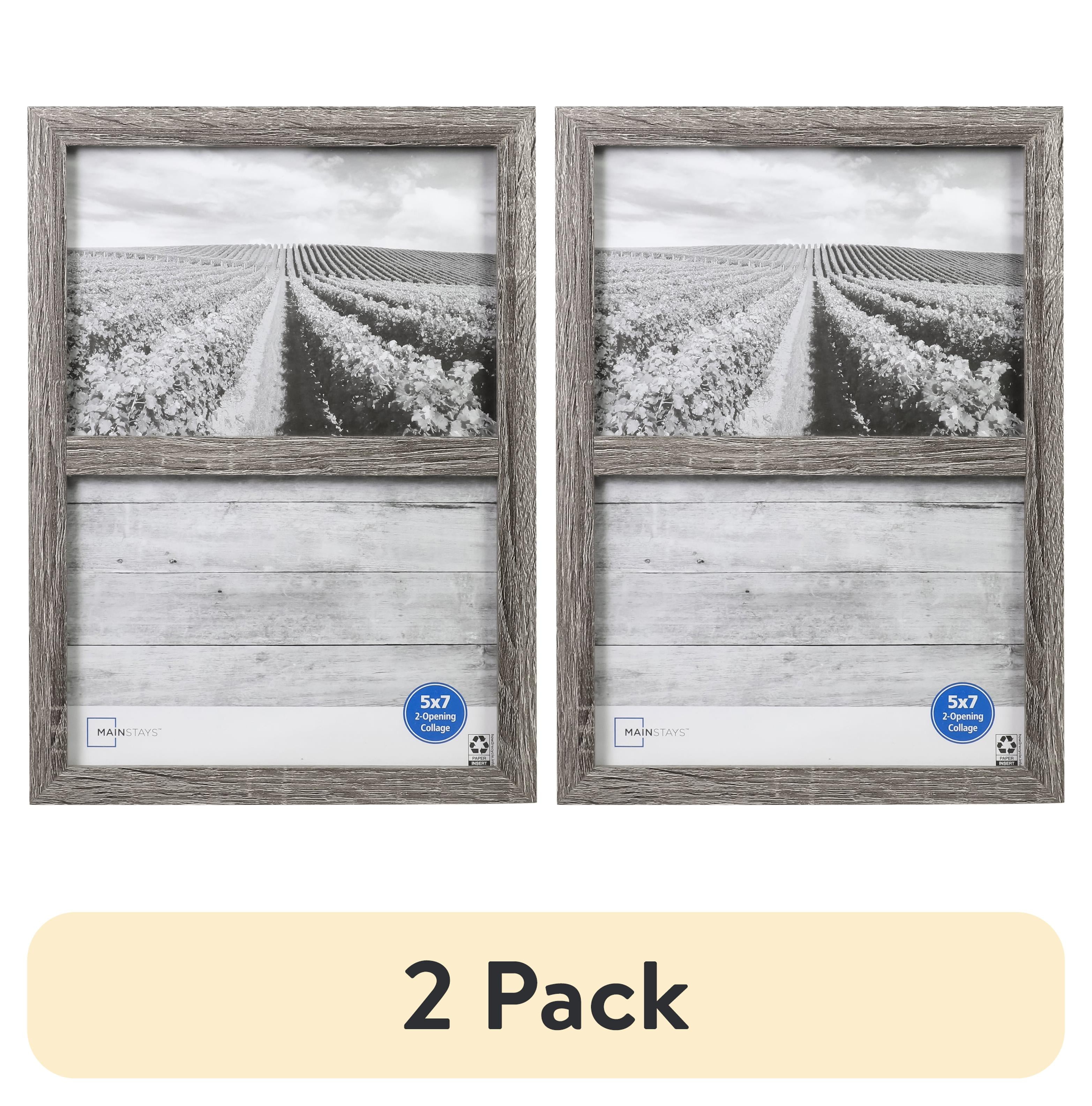 (2 pack) Mainstays 5x7 2-Opening Linear Gallery Wall Picture Frame ...