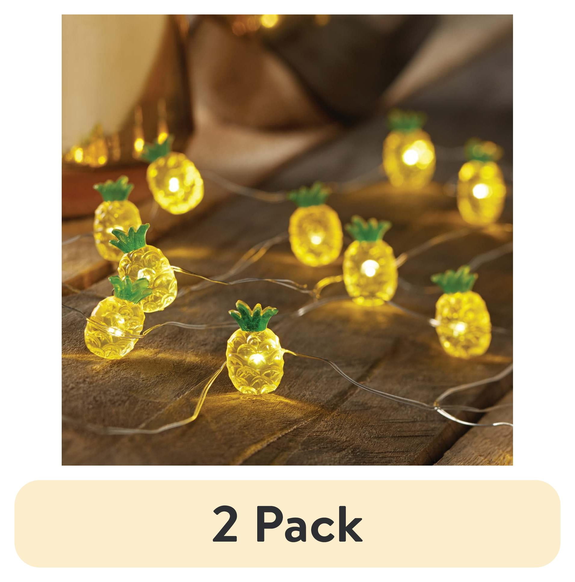 (2 pack) Mainstays Pineapple Light 18 Count - Walmart.com