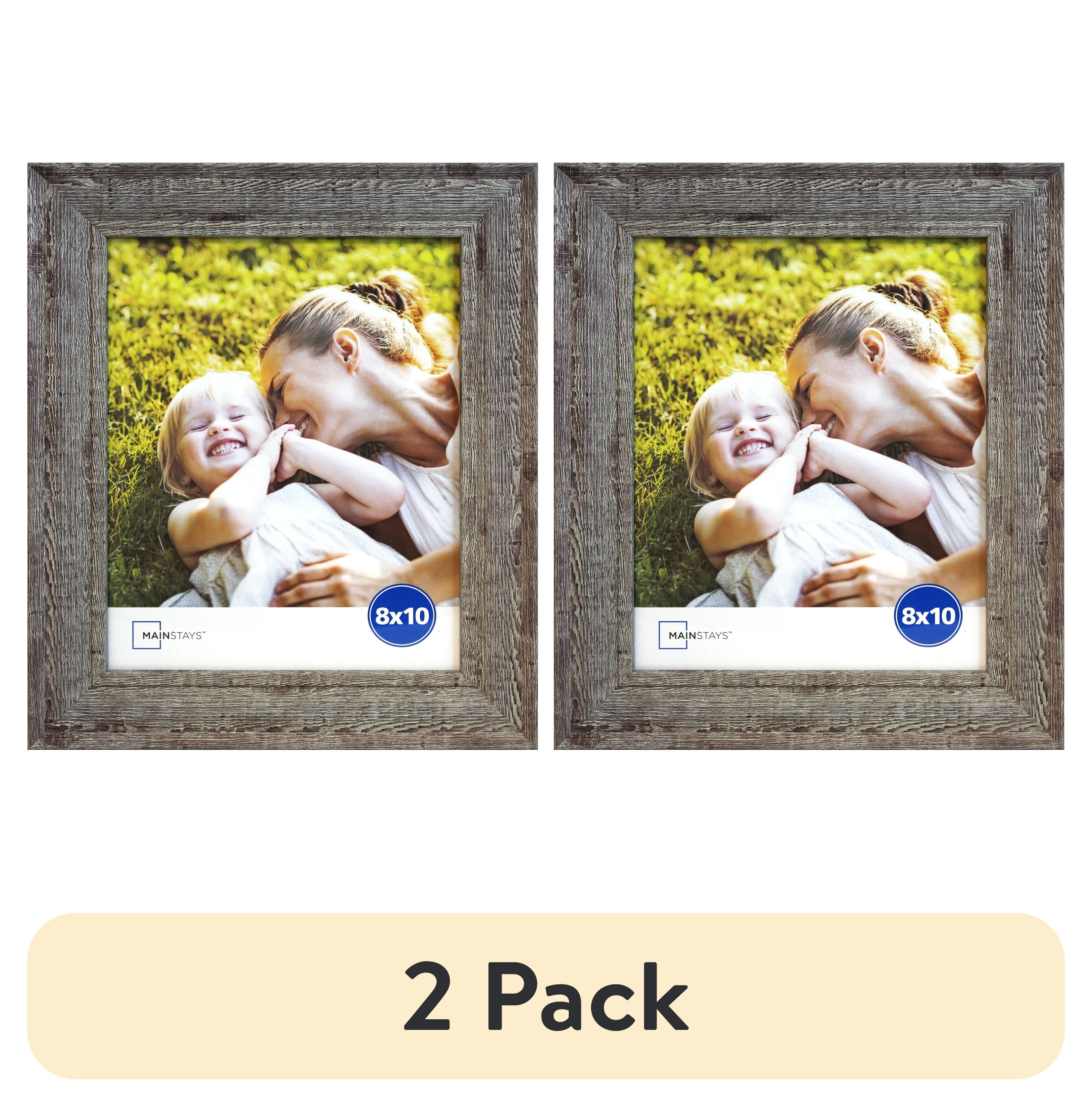 (2 pack) Mainstays 8x10 Bevel Walnut Tabletop Picture Frame - Walmart.com
