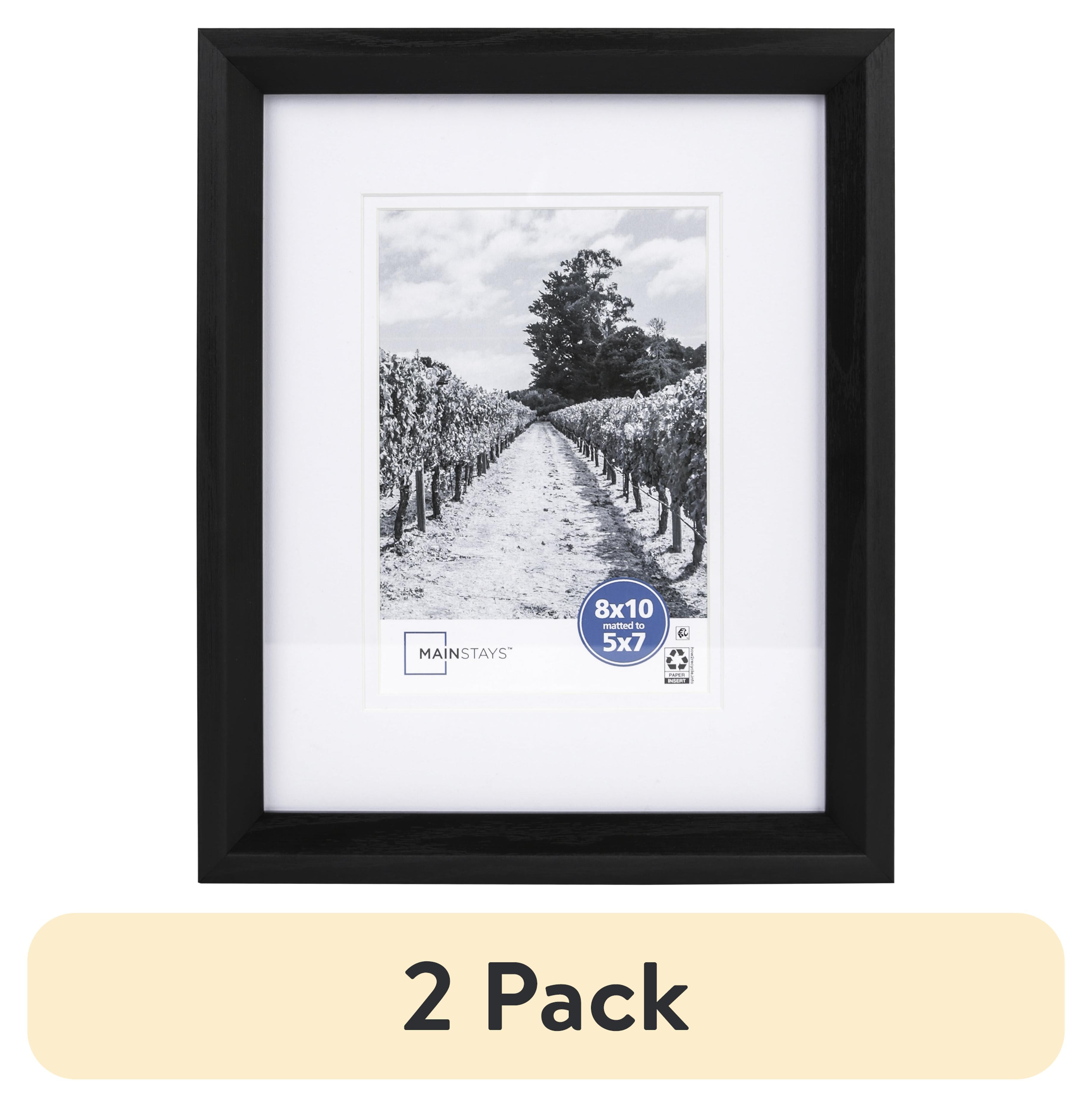 Mainstays 8x10 Bevel Black Picture Frame - Tabletop Display - Walmart.com