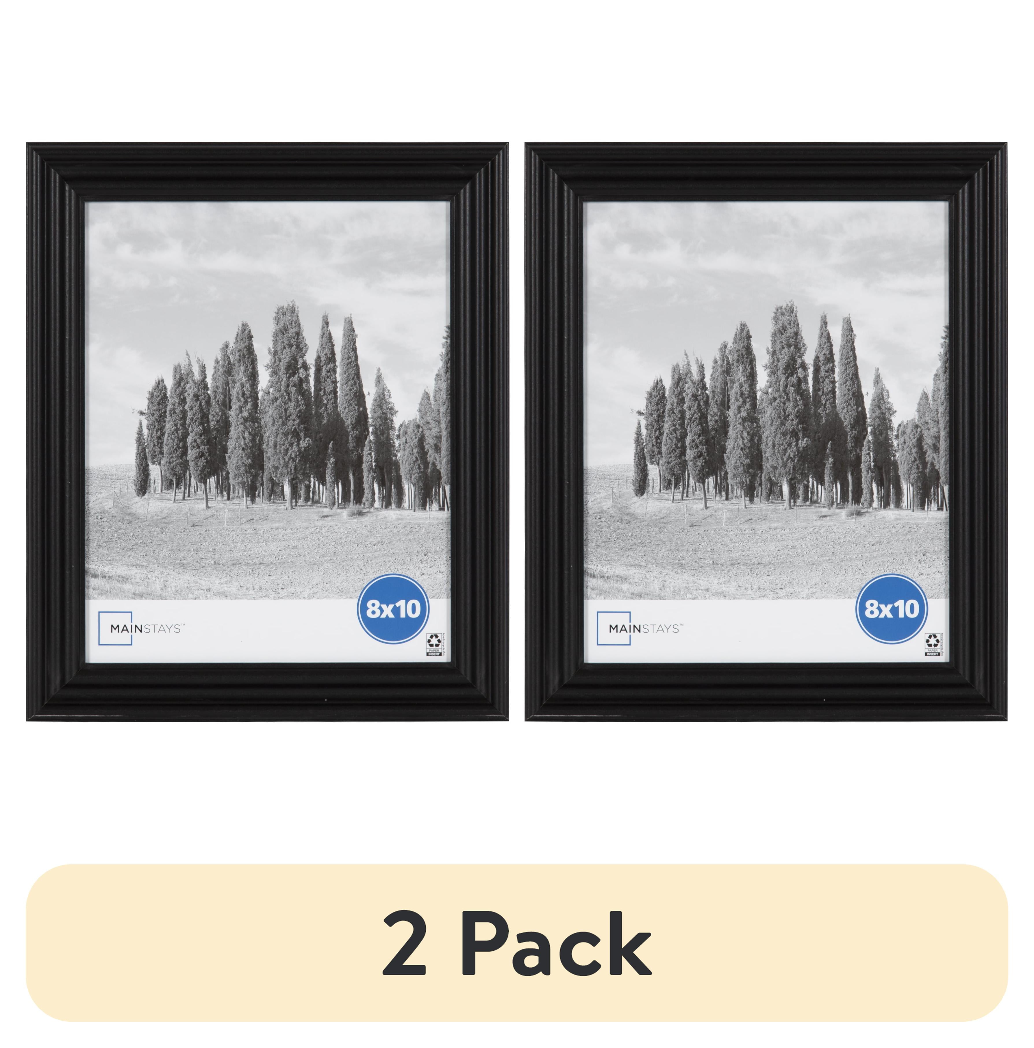 (2 pack) Mainstays 8x10 Traditional Gallery Wall Picture Frame, Black ...