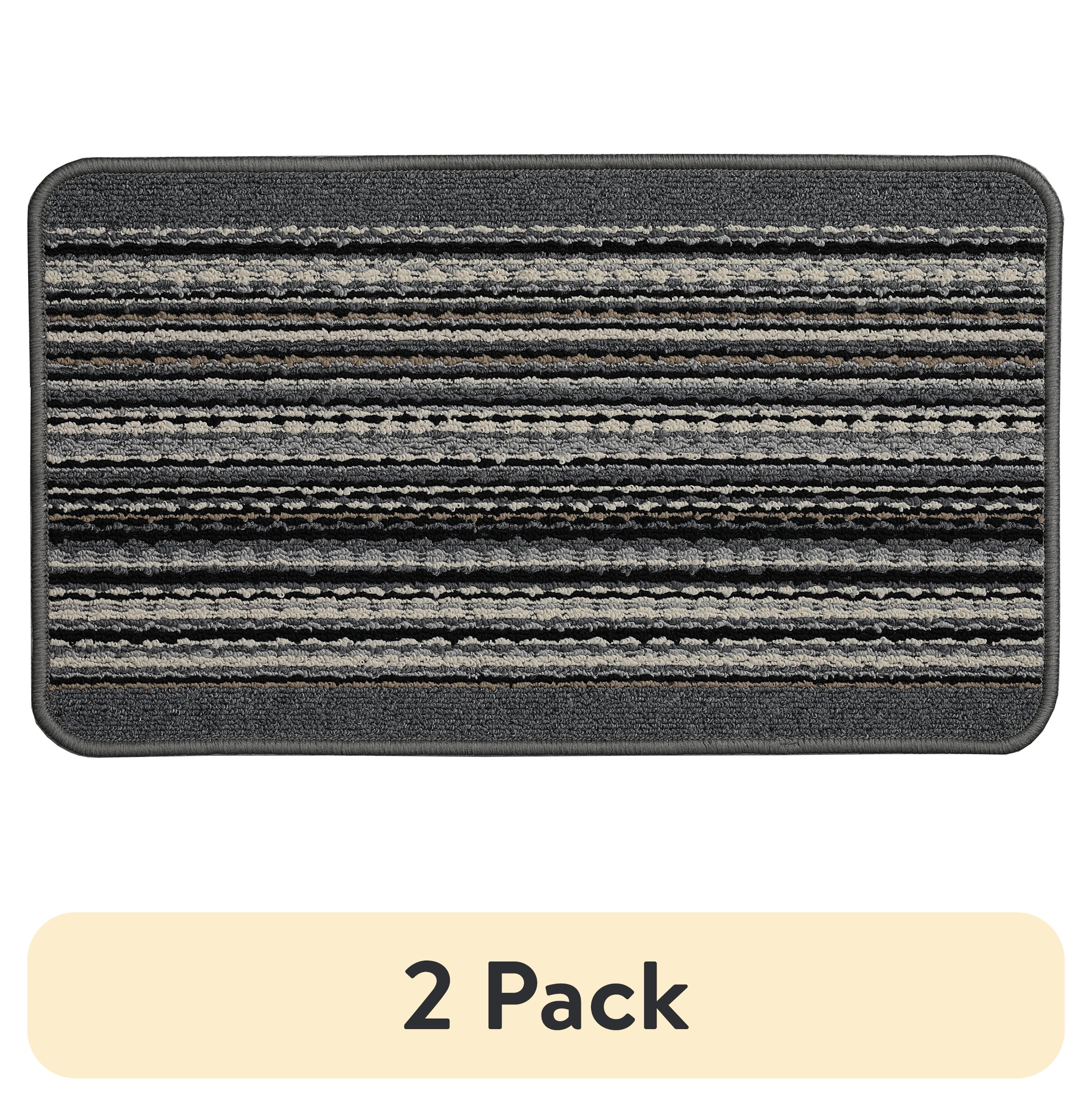 Mainstays Apollo Striped Indoor Area Rug with Skid-Resistant Latex ...