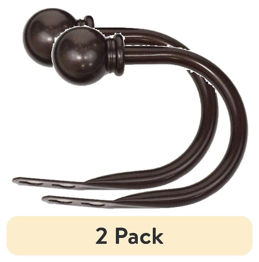 Mainstays Ball Curtain Holdback Medium Bronze Set of Two with ...