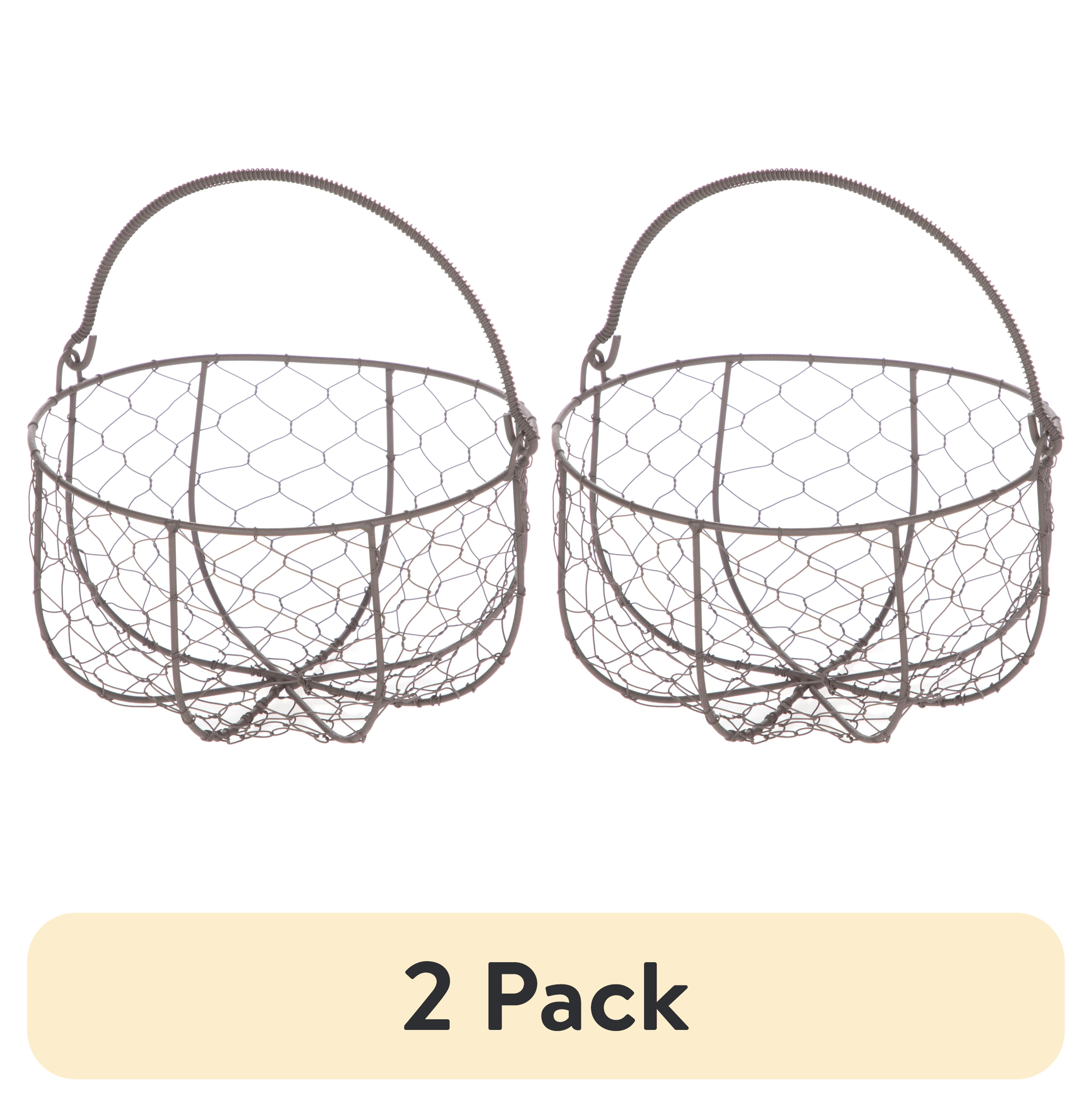 Mainstays Brown Chicken Wire Storage Basket 4.5H x 8.375D - Walmart.com