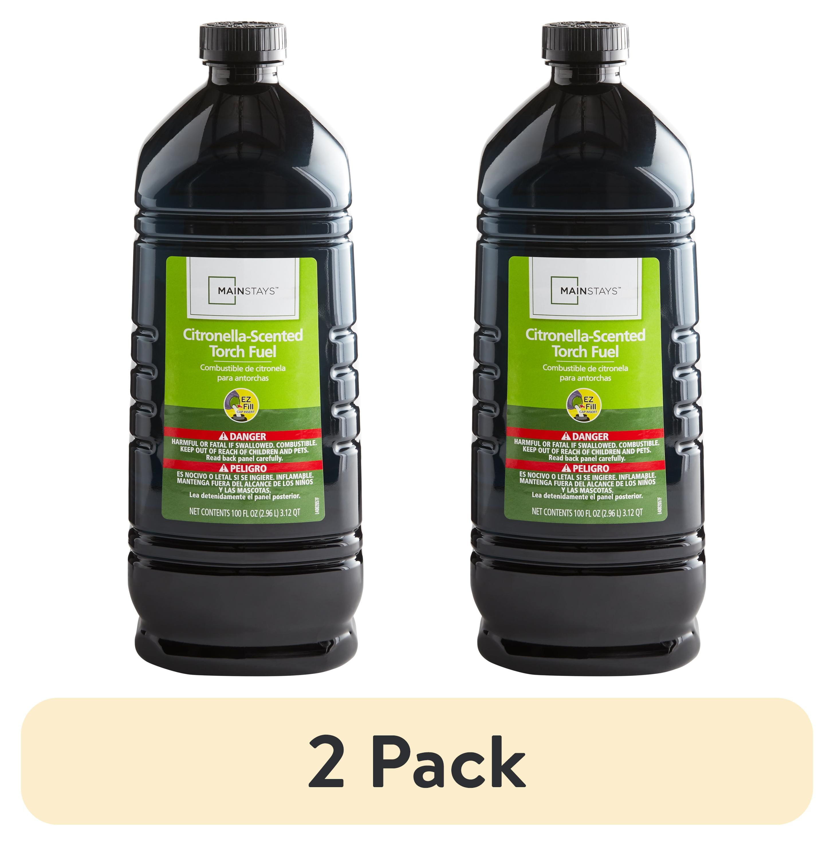 (2 pack) Mainstays Citronella-Scented Torch Fuel, 100 oz - Walmart.com