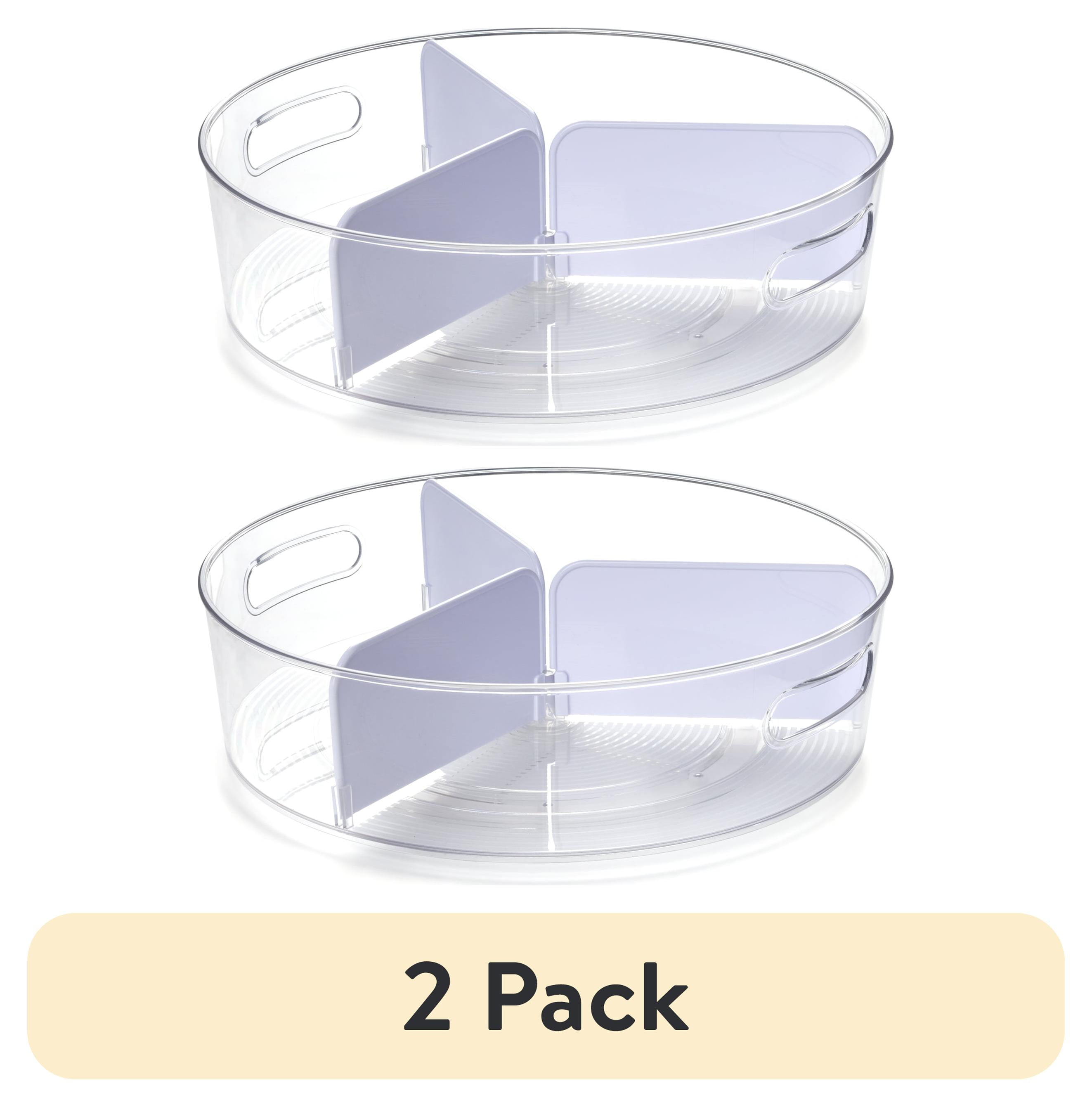 Mainstays Clear Turntable with Removable Dividers - Walmart.com