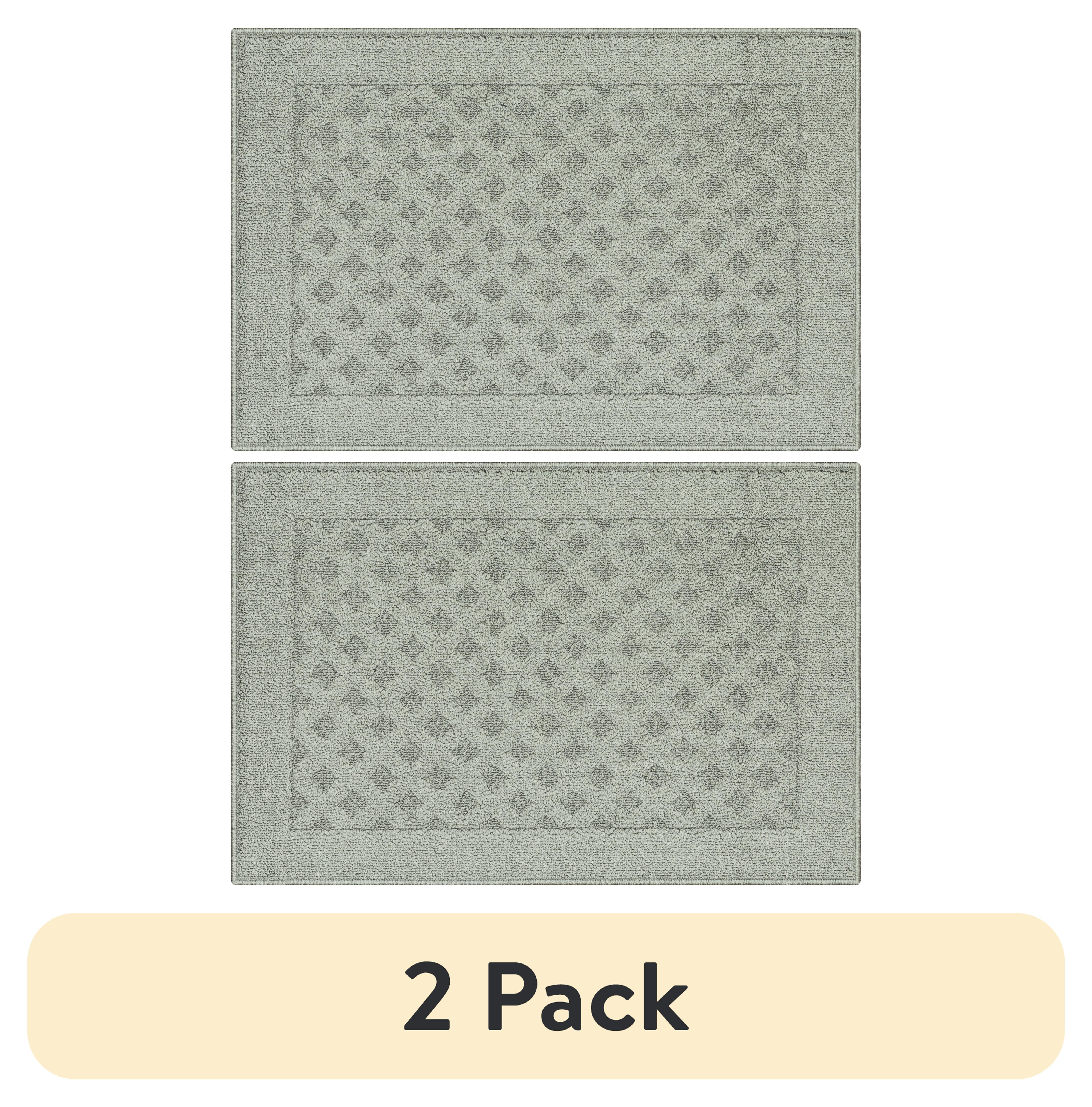 Mainstays Dylan Diamond Olefin Pewter Gray Accent Rug - Walmart.com