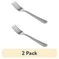(2 pack) Mainstays Lace Stainless Steel Silver Adult Dinner Spoon, 4 ...