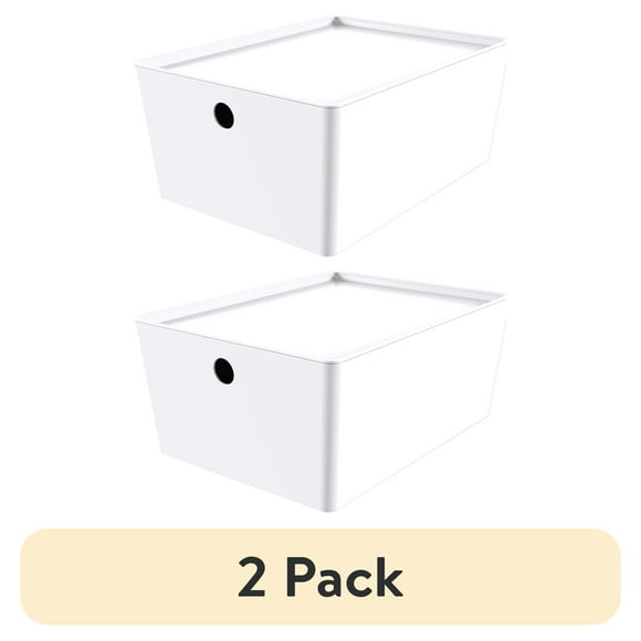 White Storage Bins