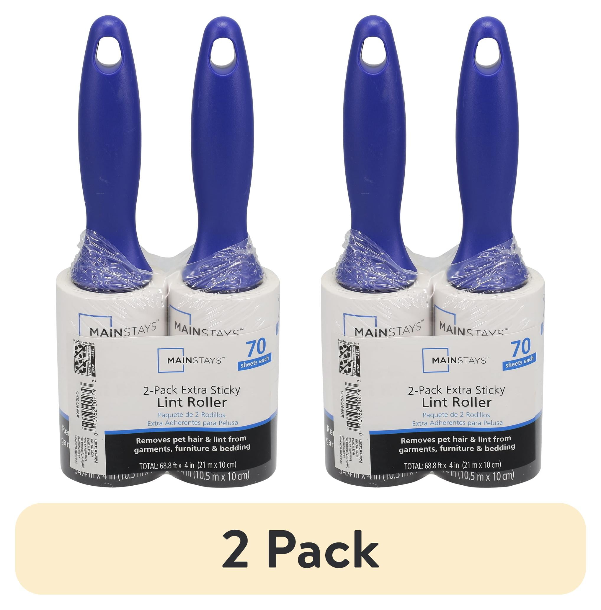 (2 pack) Mainstays Lint Roller 70 Layer 2-Pack - Walmart.com