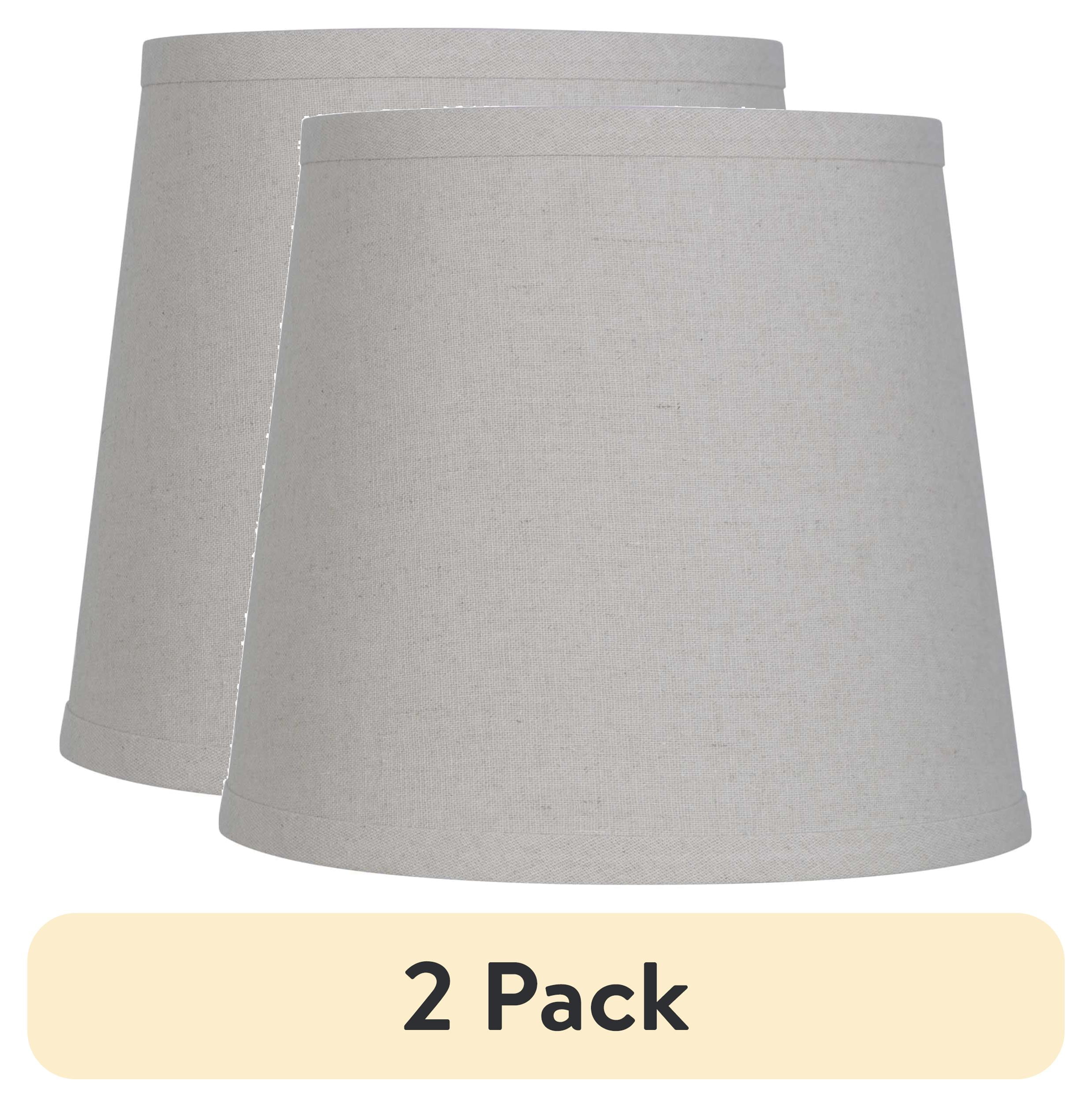 (2 pack) Mainstays Mix & Match 7x9x8" Nature LinenAccent Lamp Shade ...