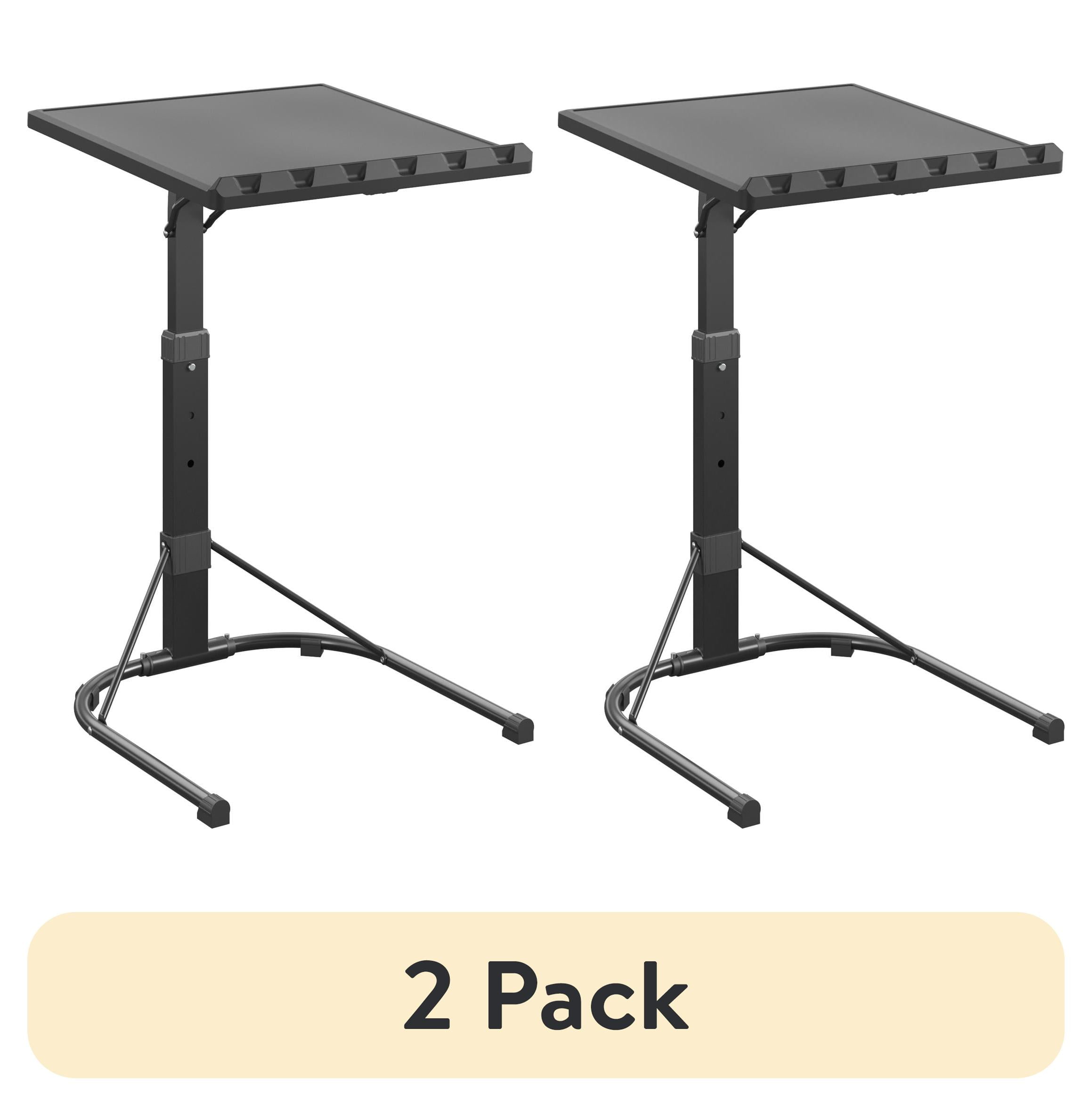 Mainstays Adjustable Height Folding Activity Table Black Versatile ...