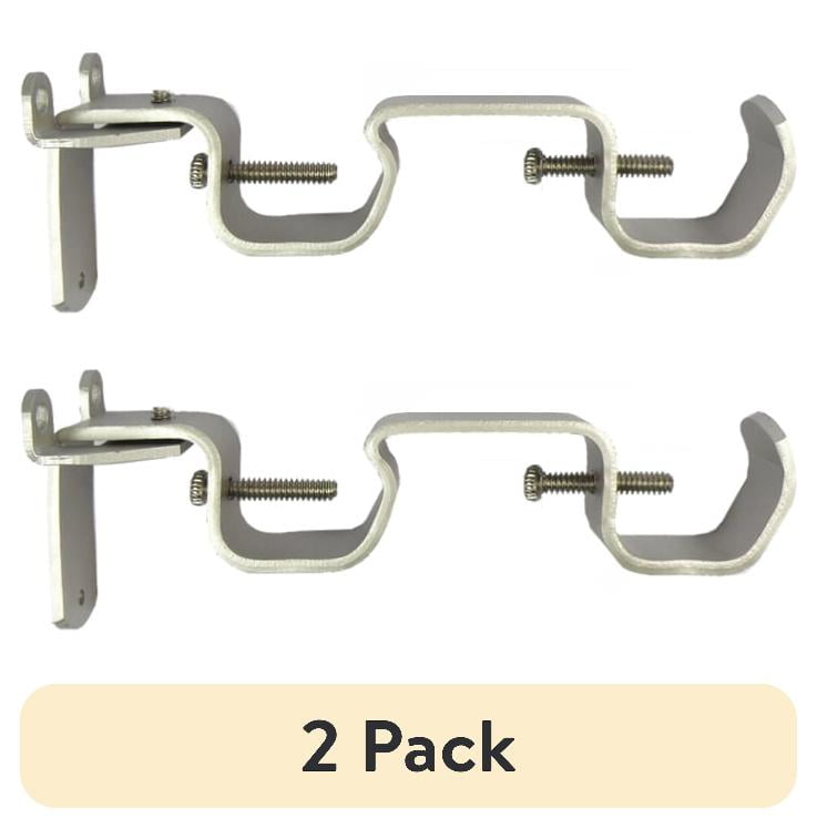 Mainstays Nickel Double Rod Converter Brackets 2 Pack for Layered ...