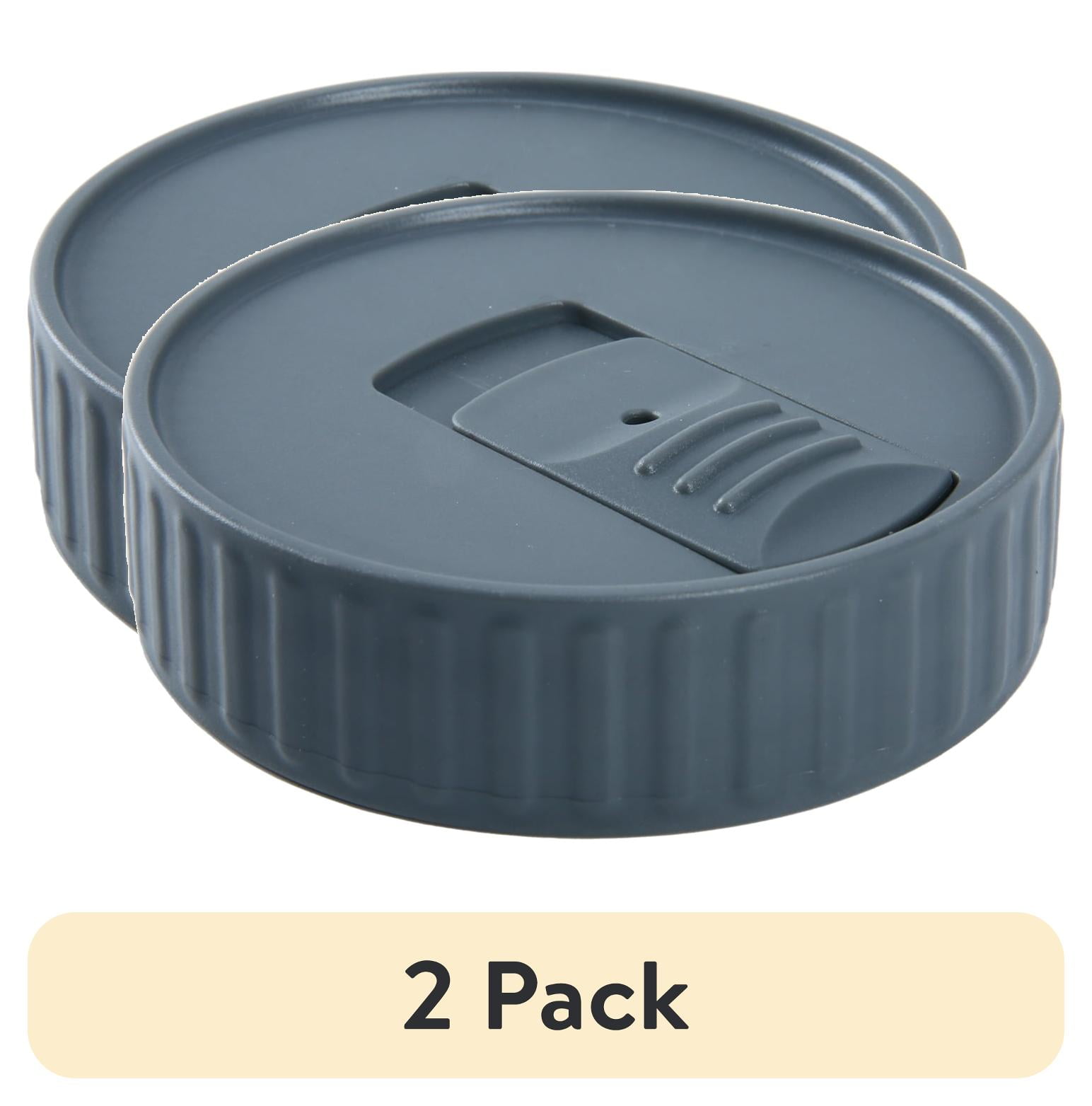 (2 pack) Mainstays Plastic Mason Jar Lid for Drinking – BPA Free ...