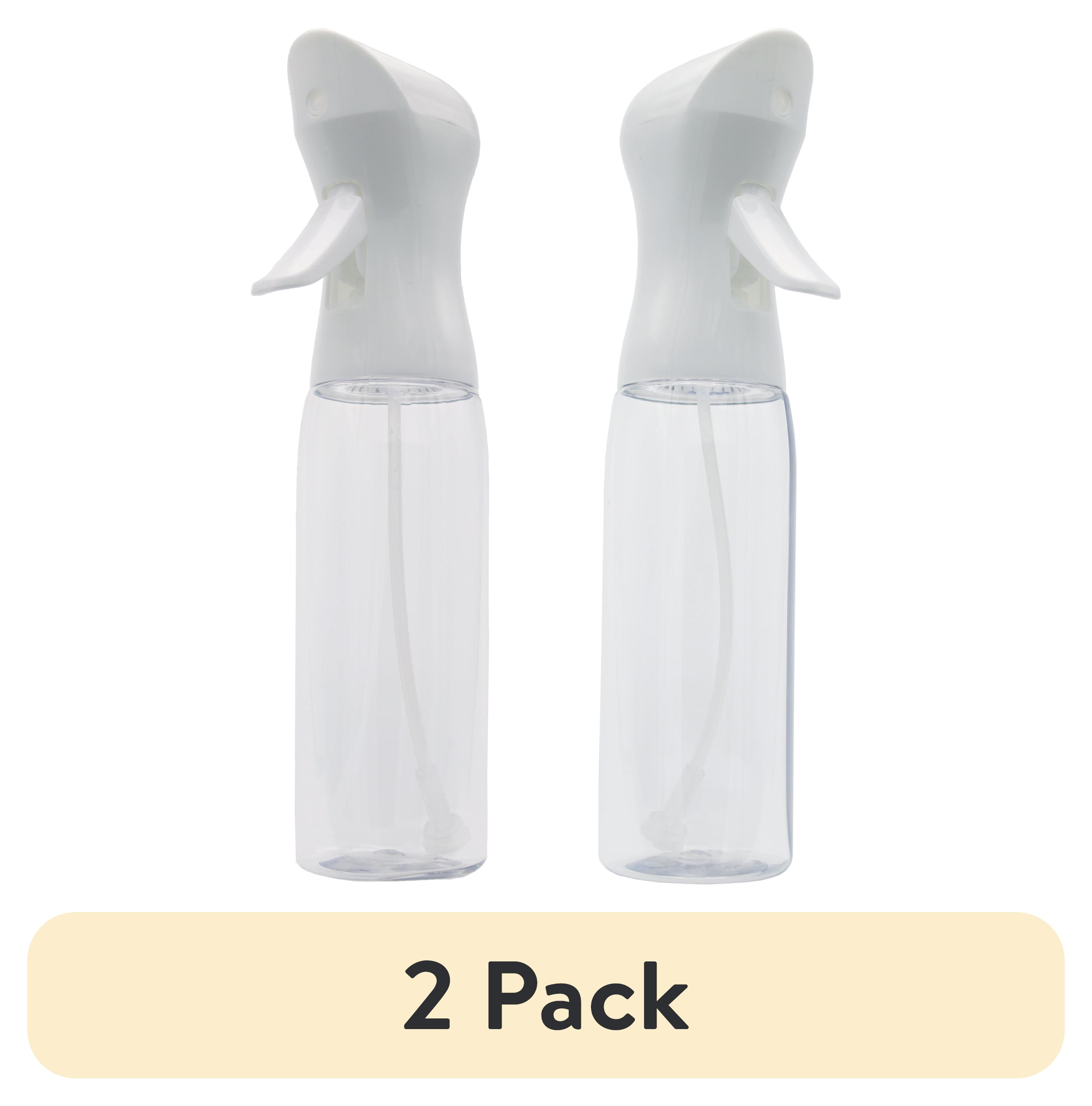 (2 pack) Mainstays Plastic Personal Clear and White Mister Spray Bottle ...