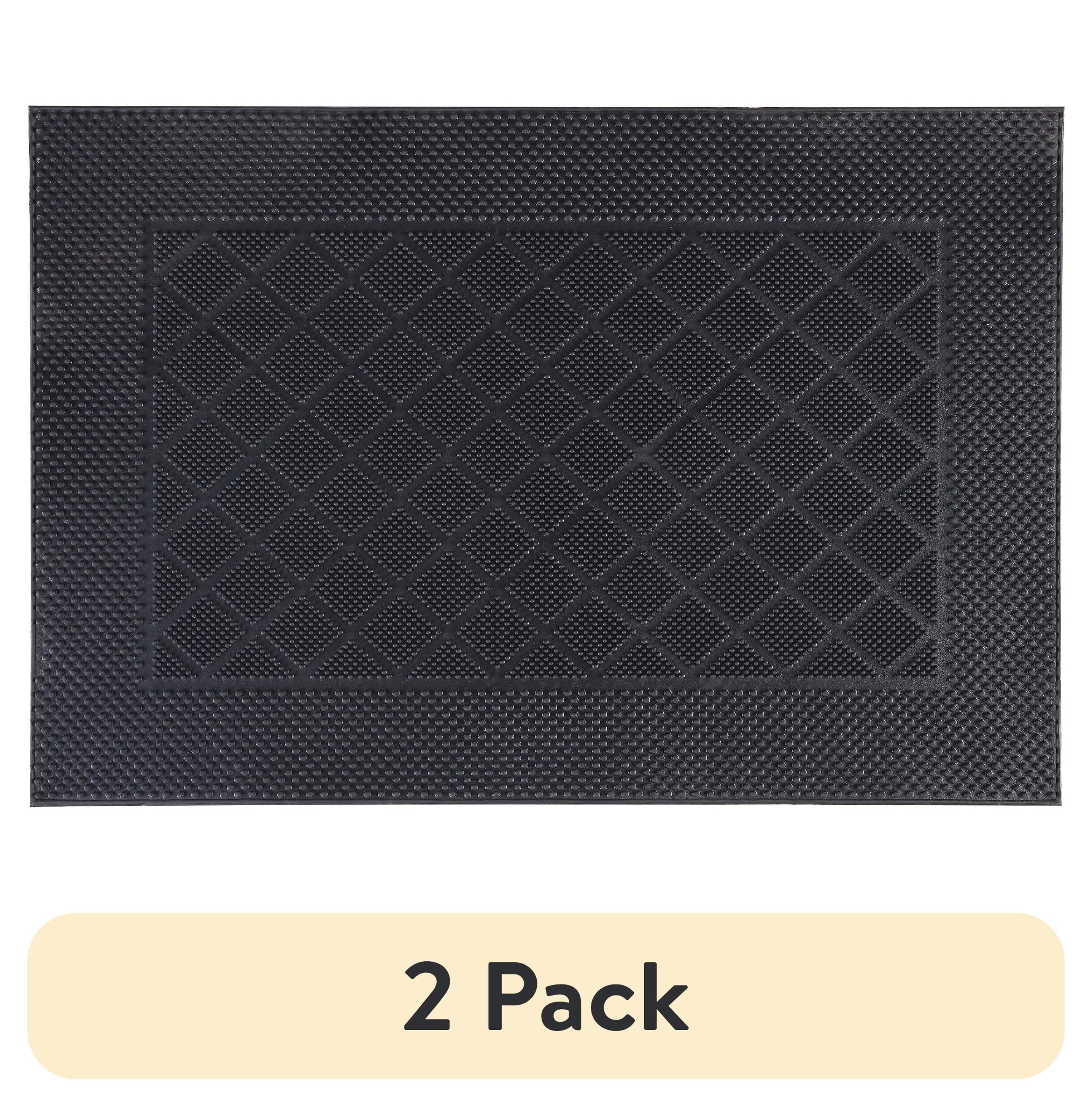 (2 pack) Mainstays Flexible Rubber Pin Doormat for Entryways - Walmart.com