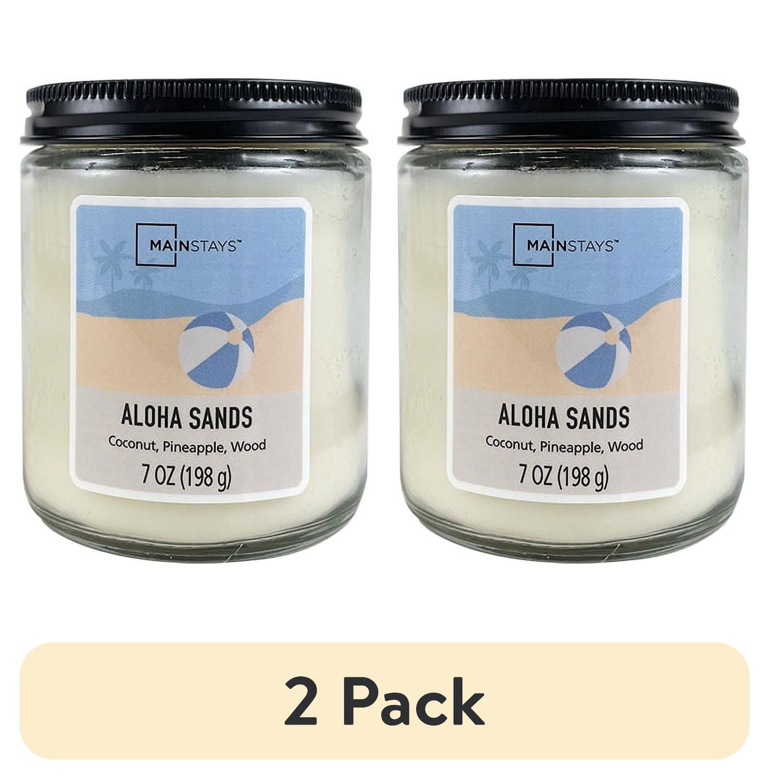 (2 pack) Mainstays Scented Candle Twist Jar, Aloha Sands, 7 oz. Single ...
