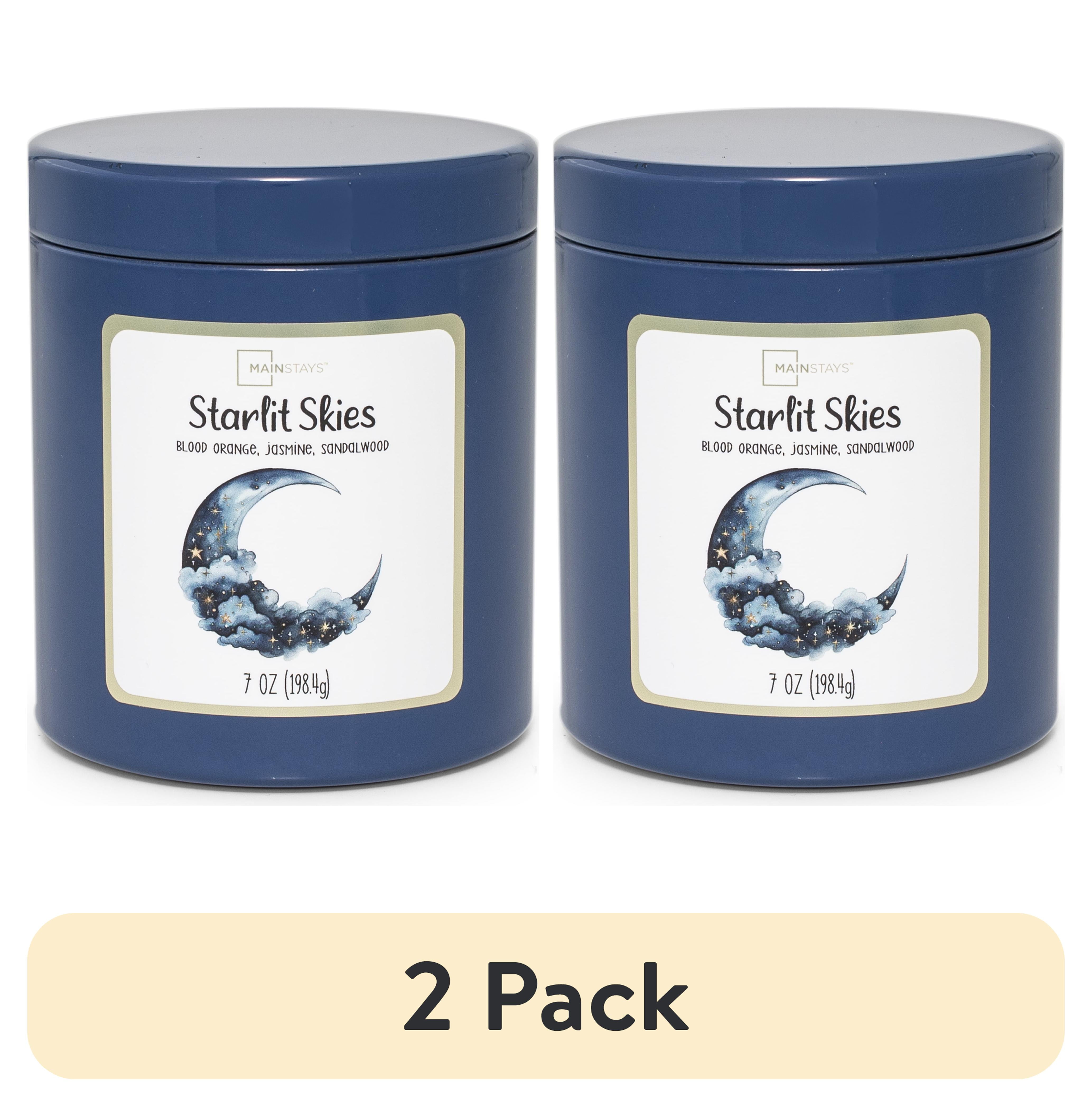 (2 pack) Mainstays Scented Single Wick Tin Candle, Starlit Skies, 7 oz ...