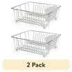 Mainstays Large Wire Dish Rack Black/Chrome - 17.5" x 13.7" x 5.5 ...