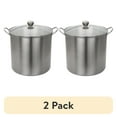 (2 pack) Mainstays 21.5 Quart Stainless Steel Canning Pot with Rack ...