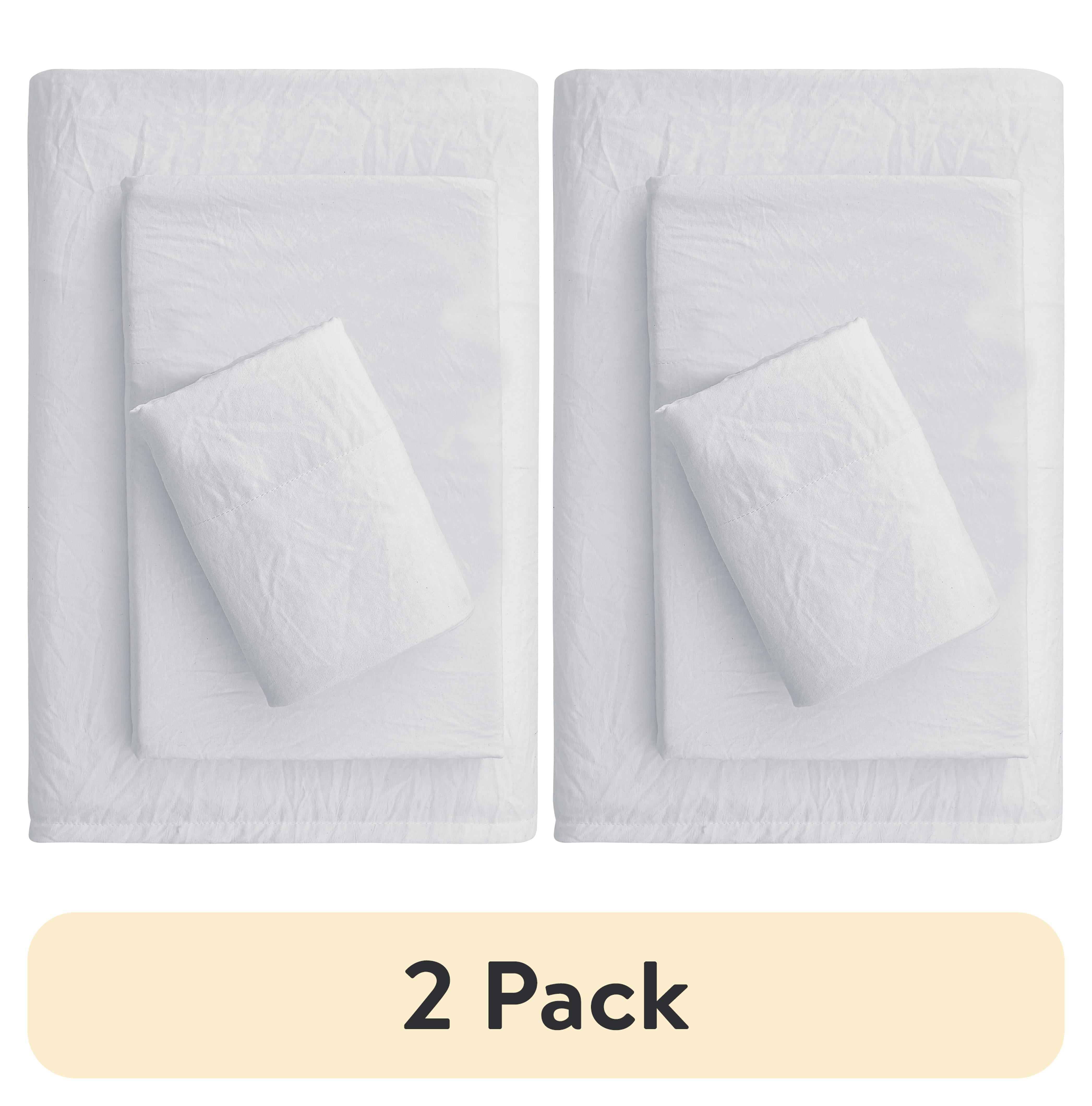 Mainstays Ultra Soft Microfiber Twin-XL Sheet Set, Arctic White, 3 ...