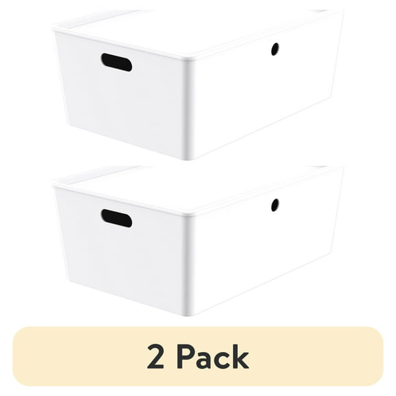 White Storage Bins