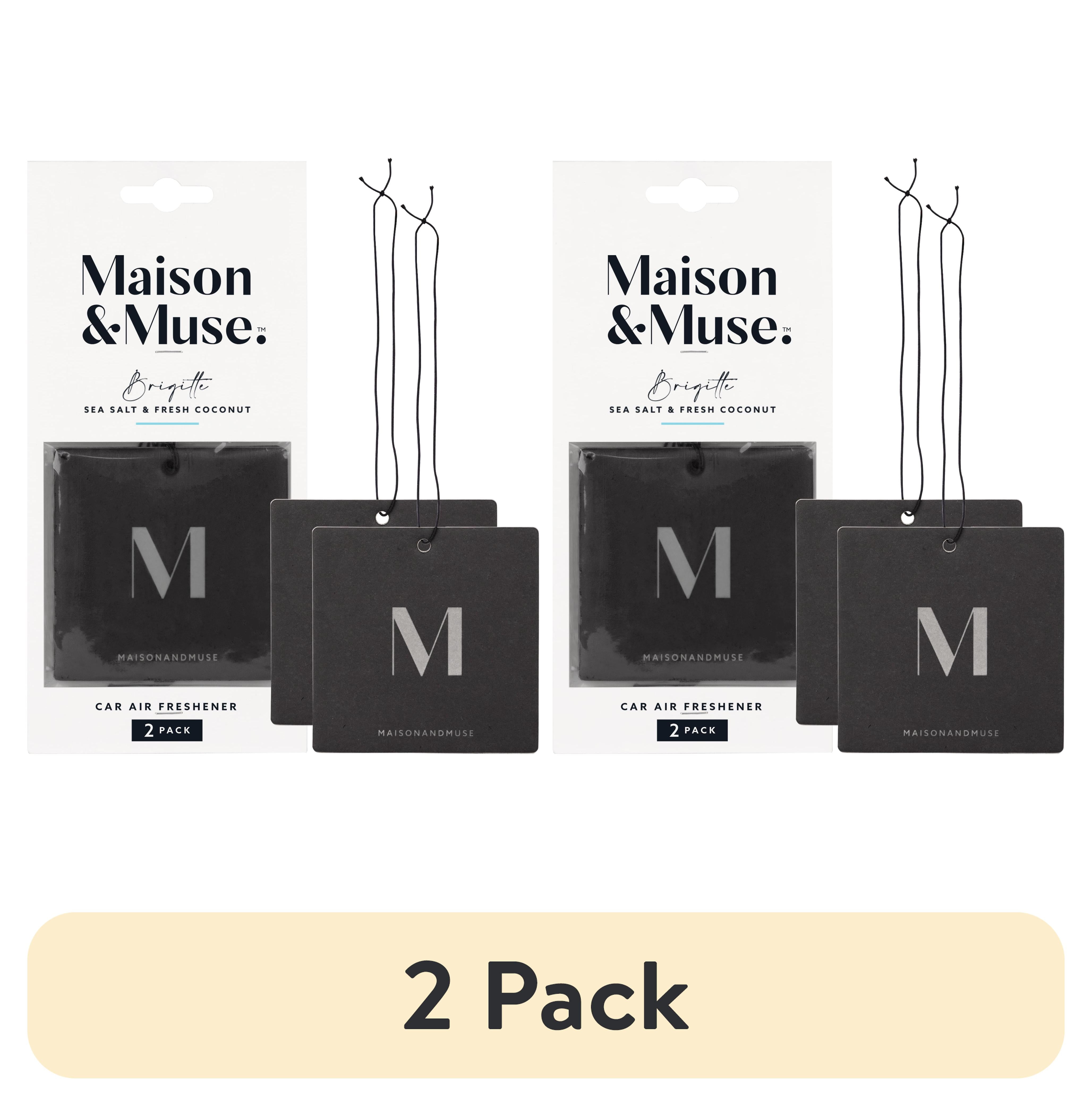 (2 pack) Maison&Muse Car Freshener Fresh Coconut & Sea Salt (Brigitte ...
