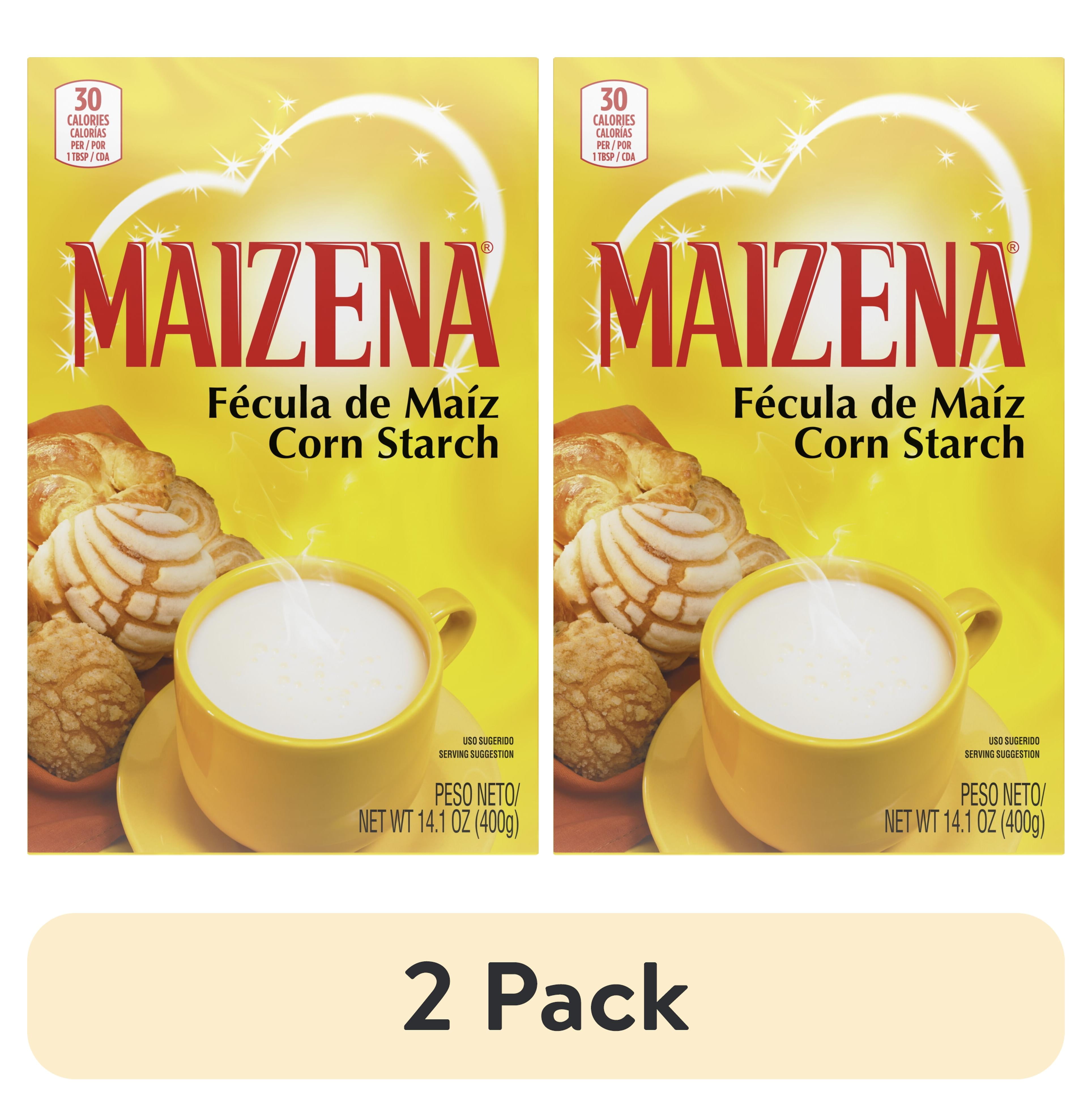 (2 pack) Maizena Unflavored Corn Starch Powder, 14.1 oz Regular Box ...