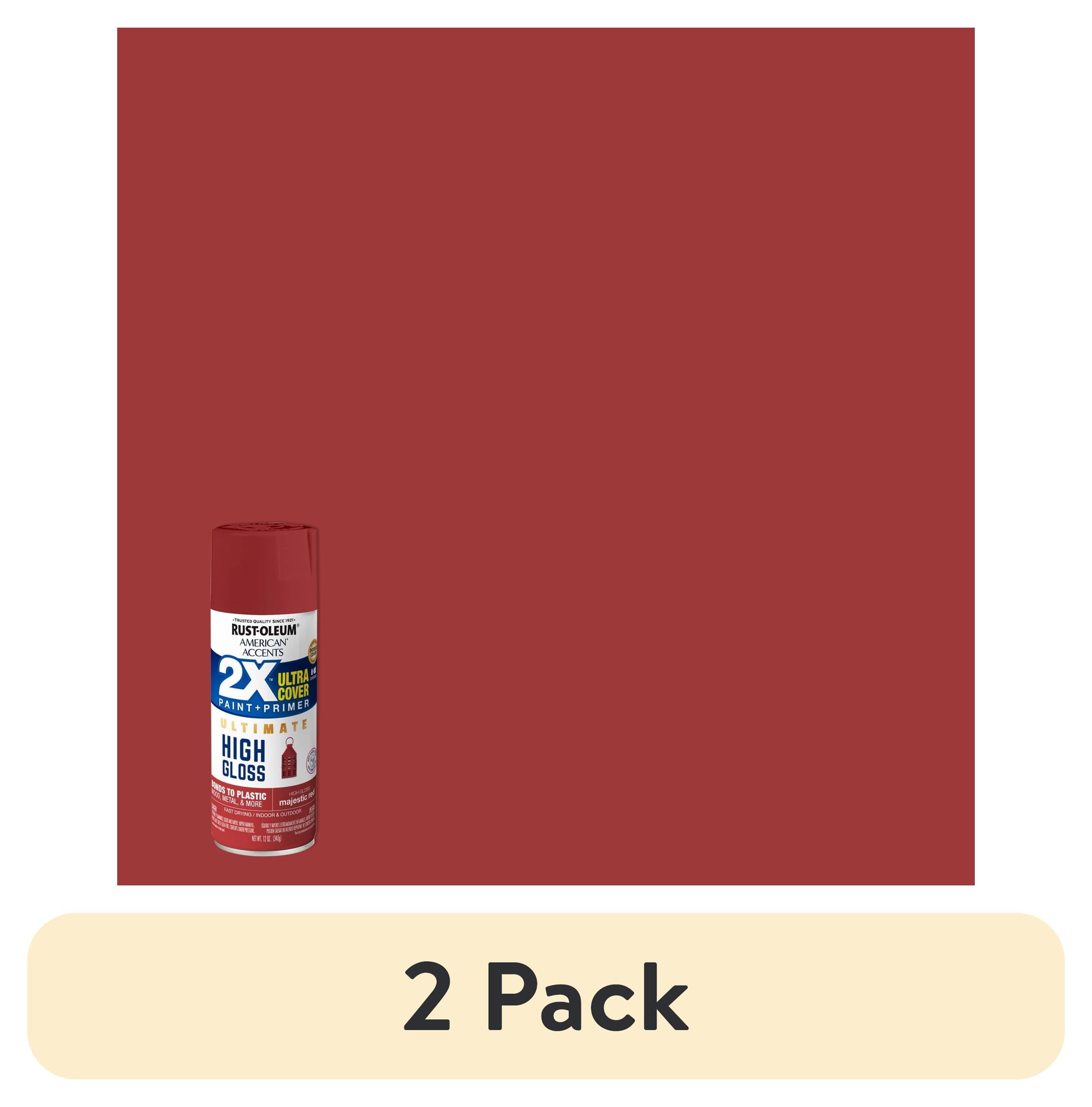 (2 pack) Majestic Red, Rust-Oleum American Accents 2X Ultra High Gloss ...