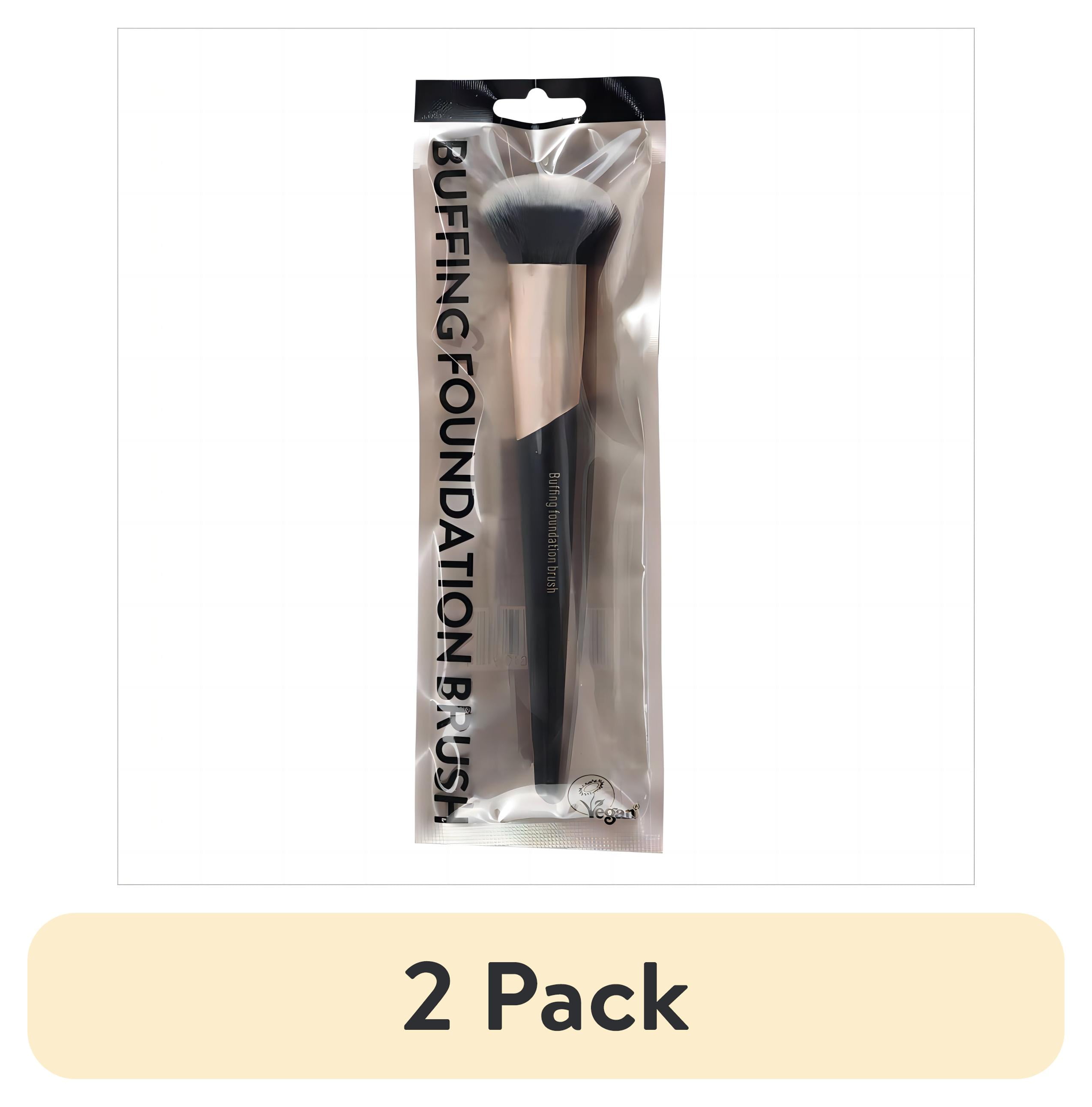 (2 pack) Makeup and Cosmetic Buffing Foundation Brush, Black, 1 Count ...