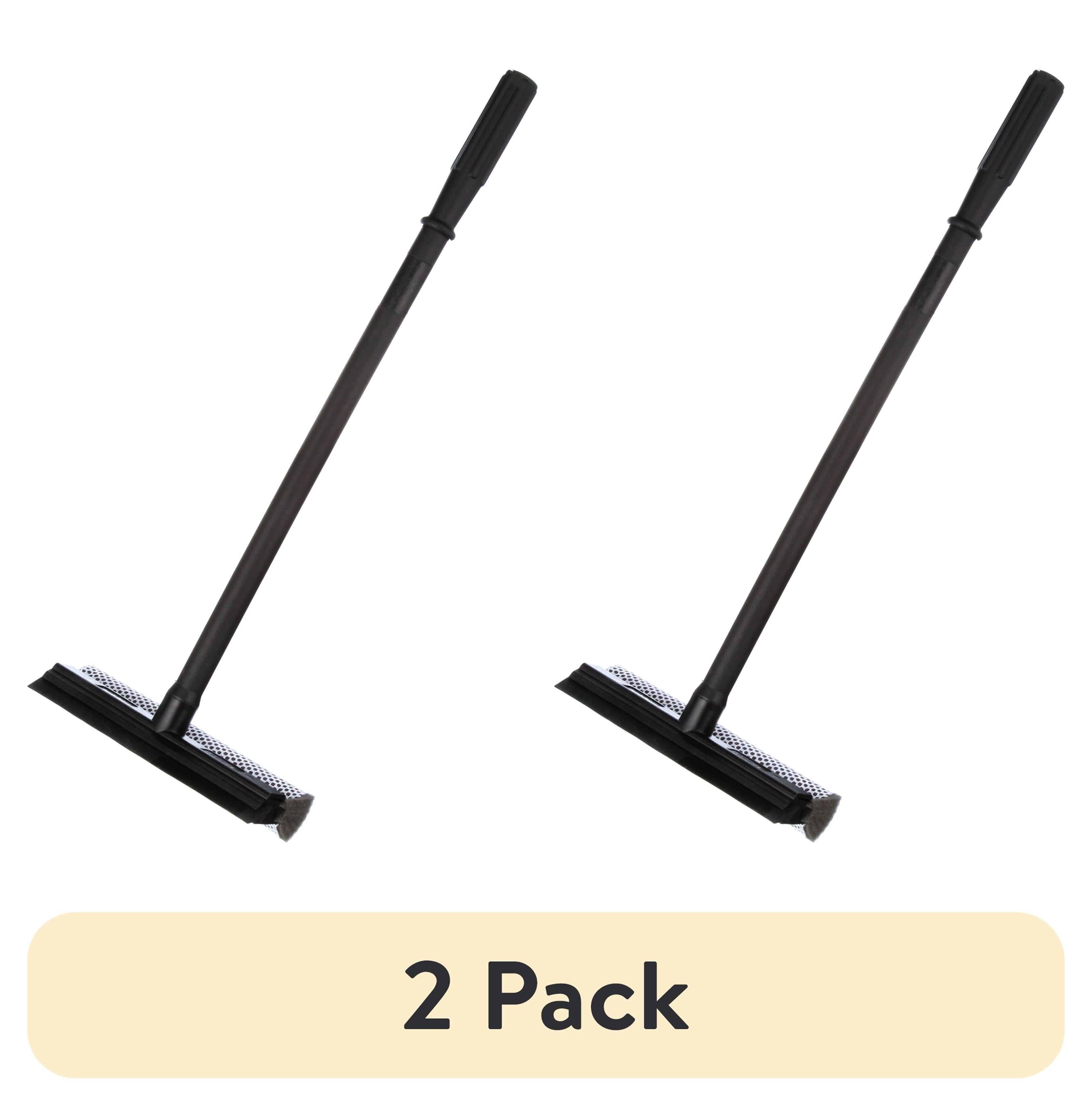 (2 pack) Mallory Ignition 8" Windshield Squeegee with 20" Handle, Black ...
