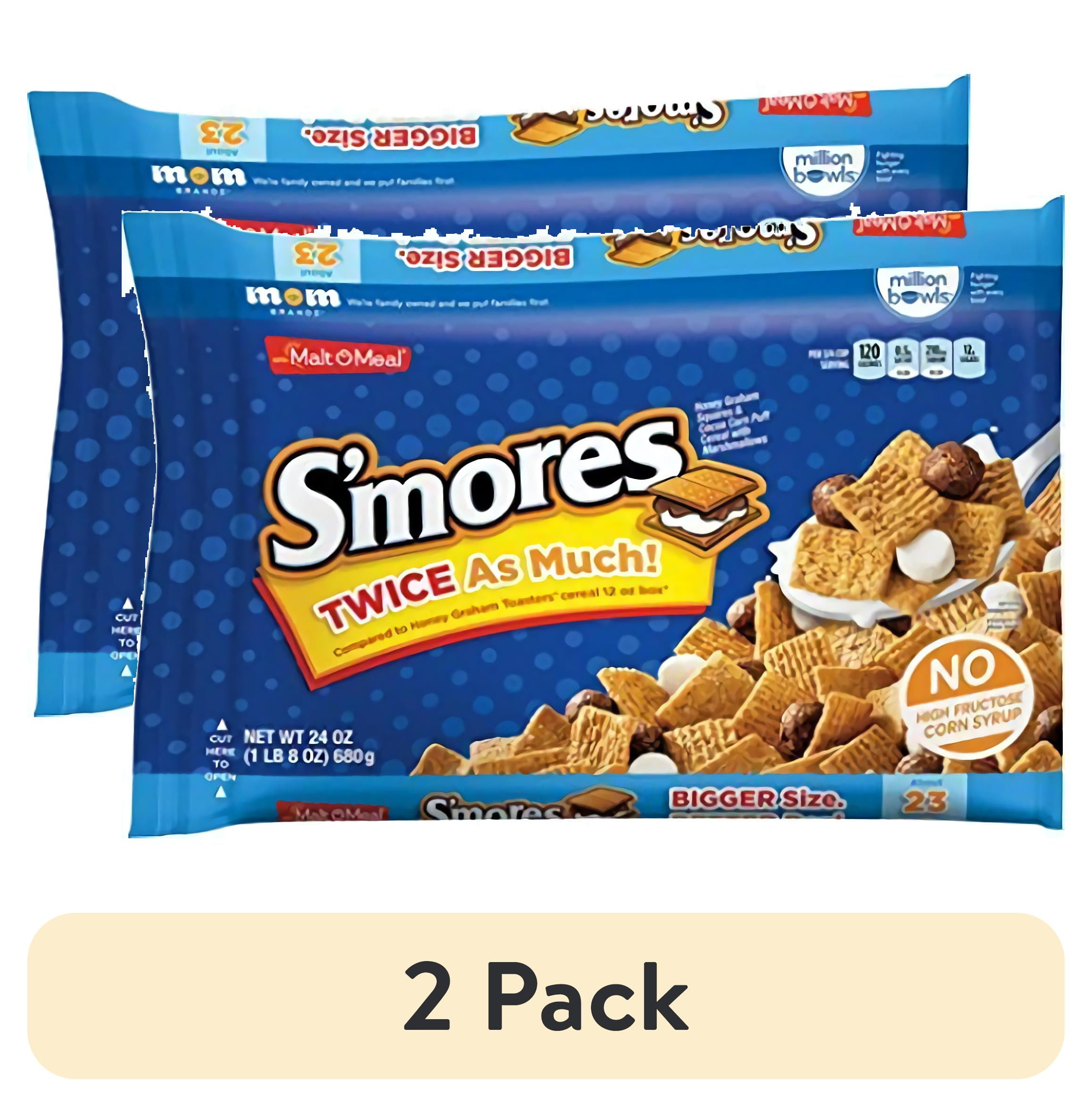 (2 pack) Malt-O-Meal Brand Cereals, Smores, 24-Ounce Bag (Pack of 3) - Walmart.com