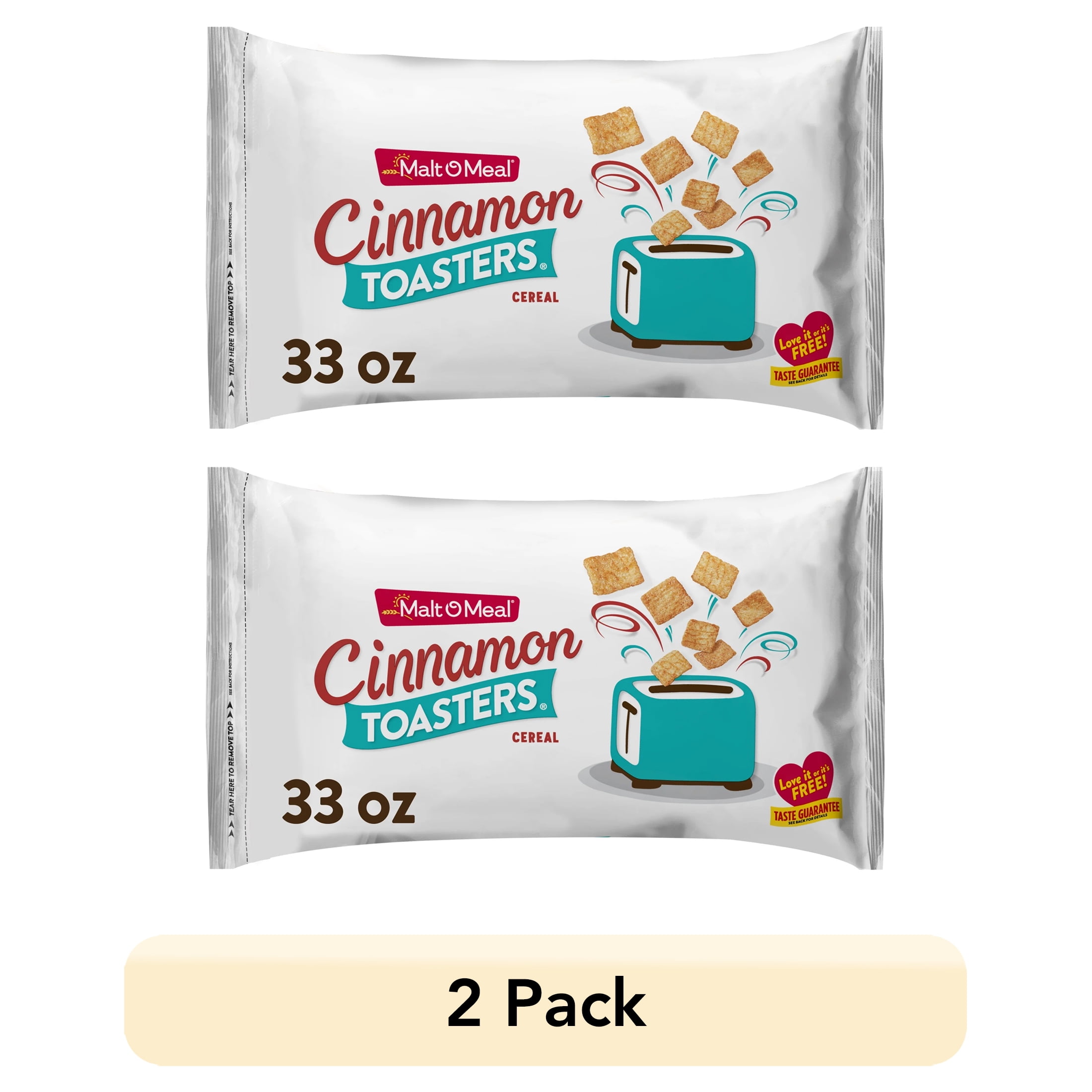(2 pack) Malt-O-Meal Cinnamon Toasters Breakfast Cereal, Cinnamon ...