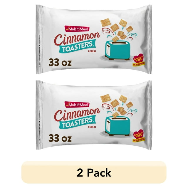 (2 pack) Malt-O-Meal Cinnamon Toasters Breakfast Cereal, Cinnamon ...