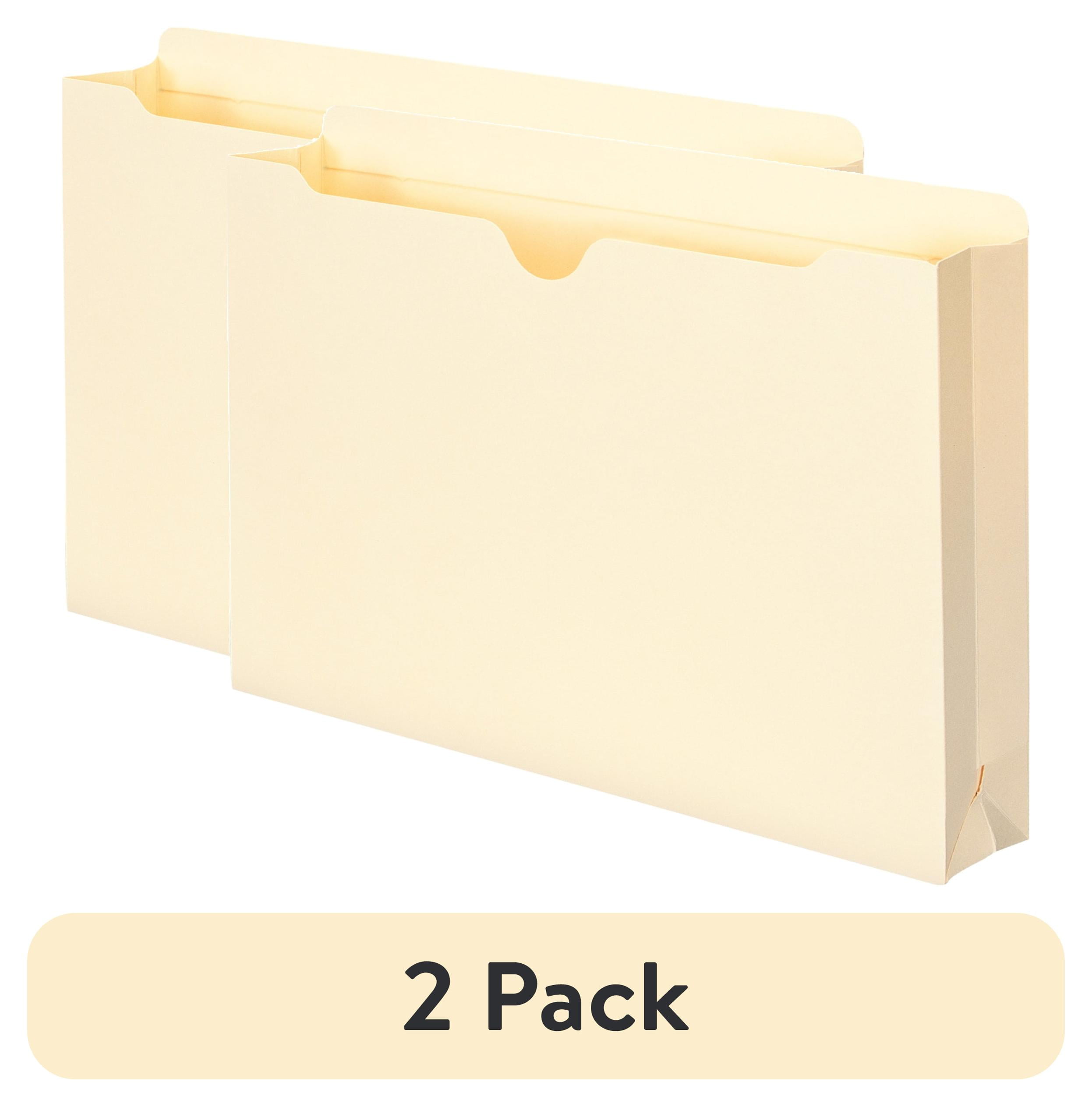 (2 pack) Smead® Manila File Jackets, Reinforced Tab, 2" Expansion ...