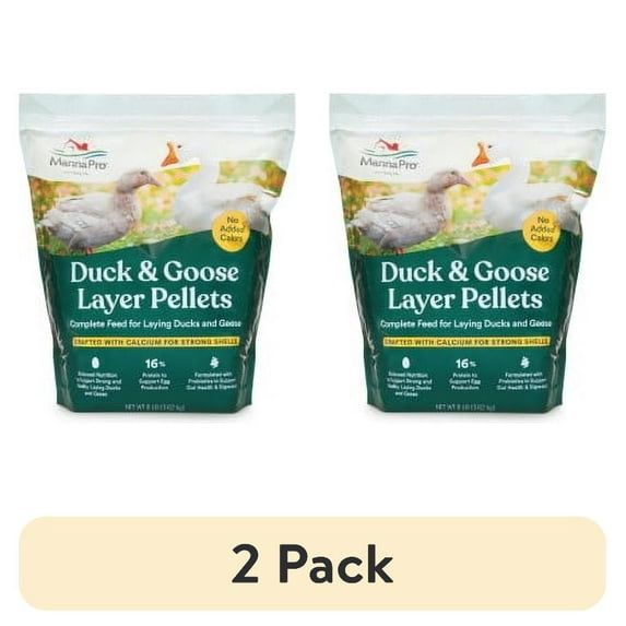 (2 pack) Manna Pro Duck and Goose Layer Pellets - 8 lbs. - Walmart.com