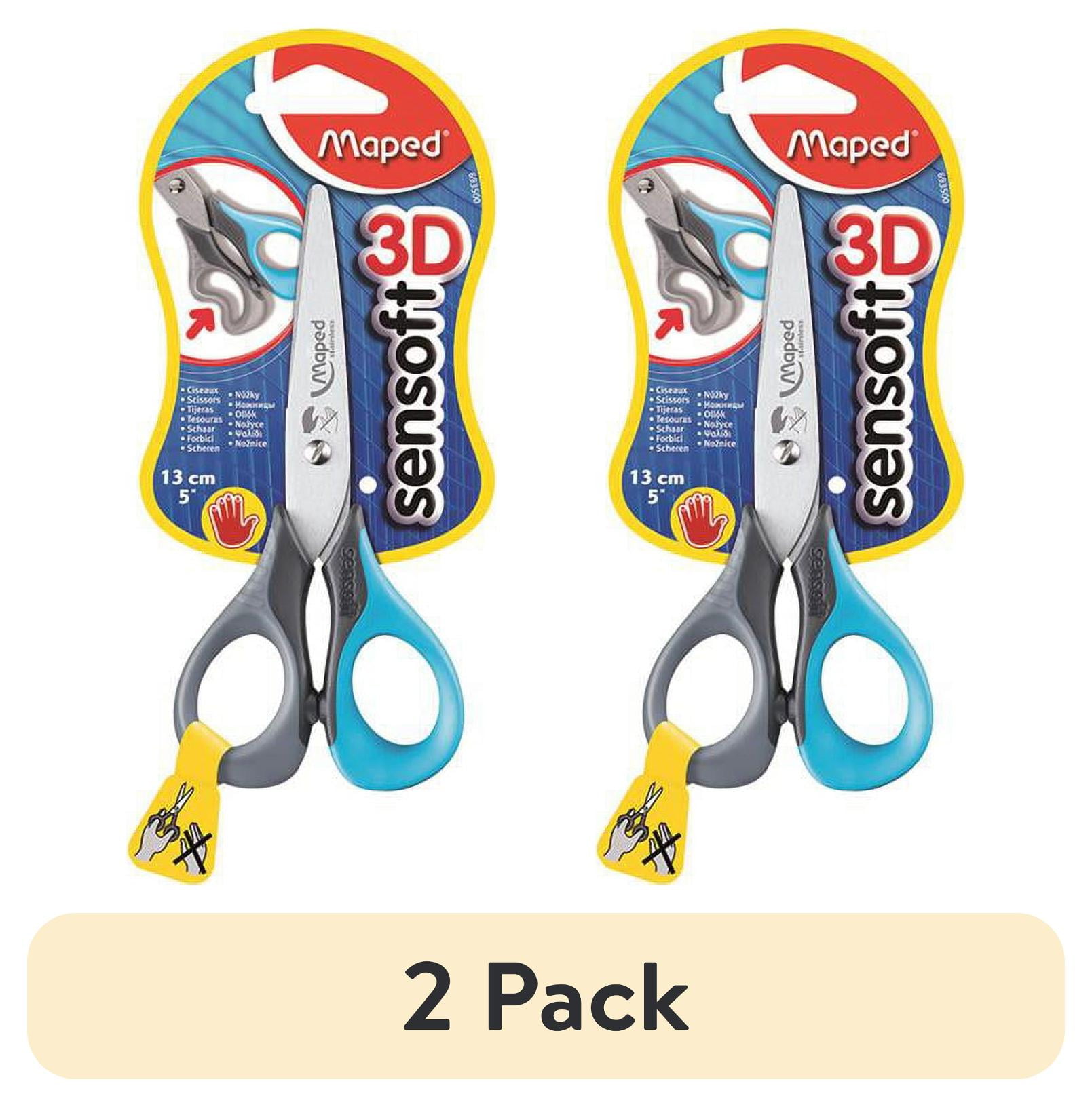 (2 pack) Maped Lefty Sensoft 5" Metal Blunt Tip with Flexible Handles ...