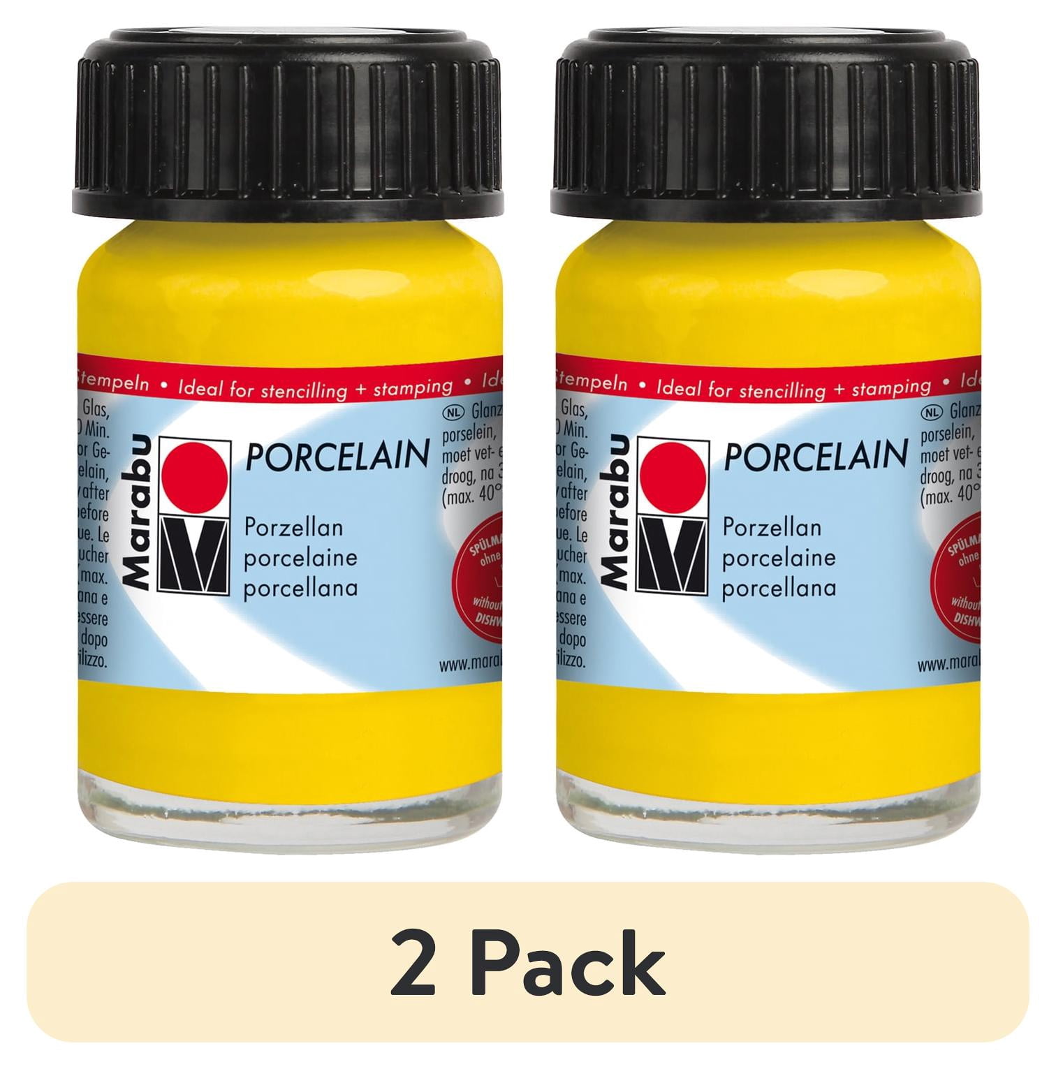 (2 pack) Marabu Porcelain 15ml-Sunshine Yellow - Walmart Business Supplies