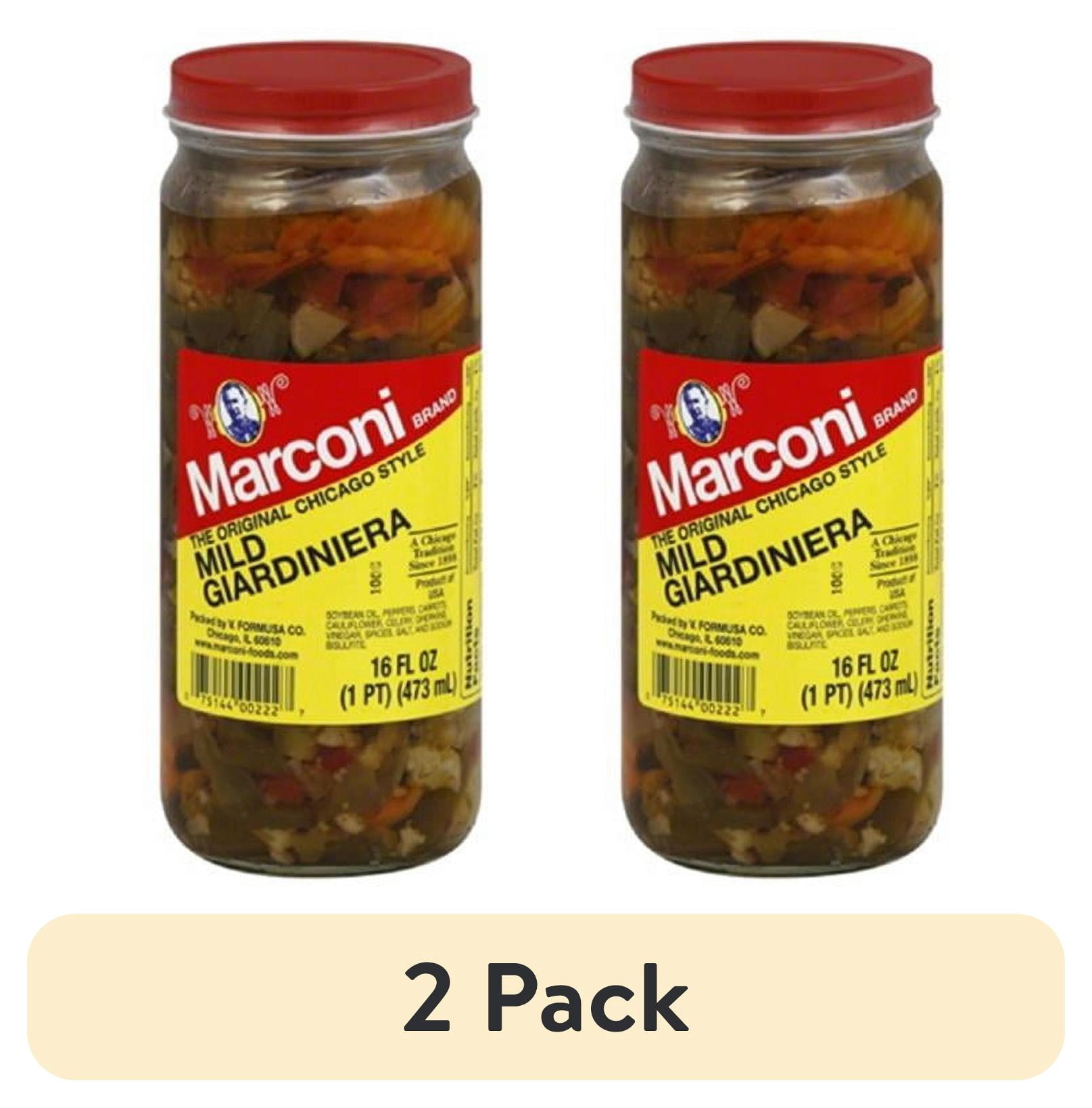 (2 pack) Marconi Original Chicago Style Mild Giardiniera, Shelf-Stable ...